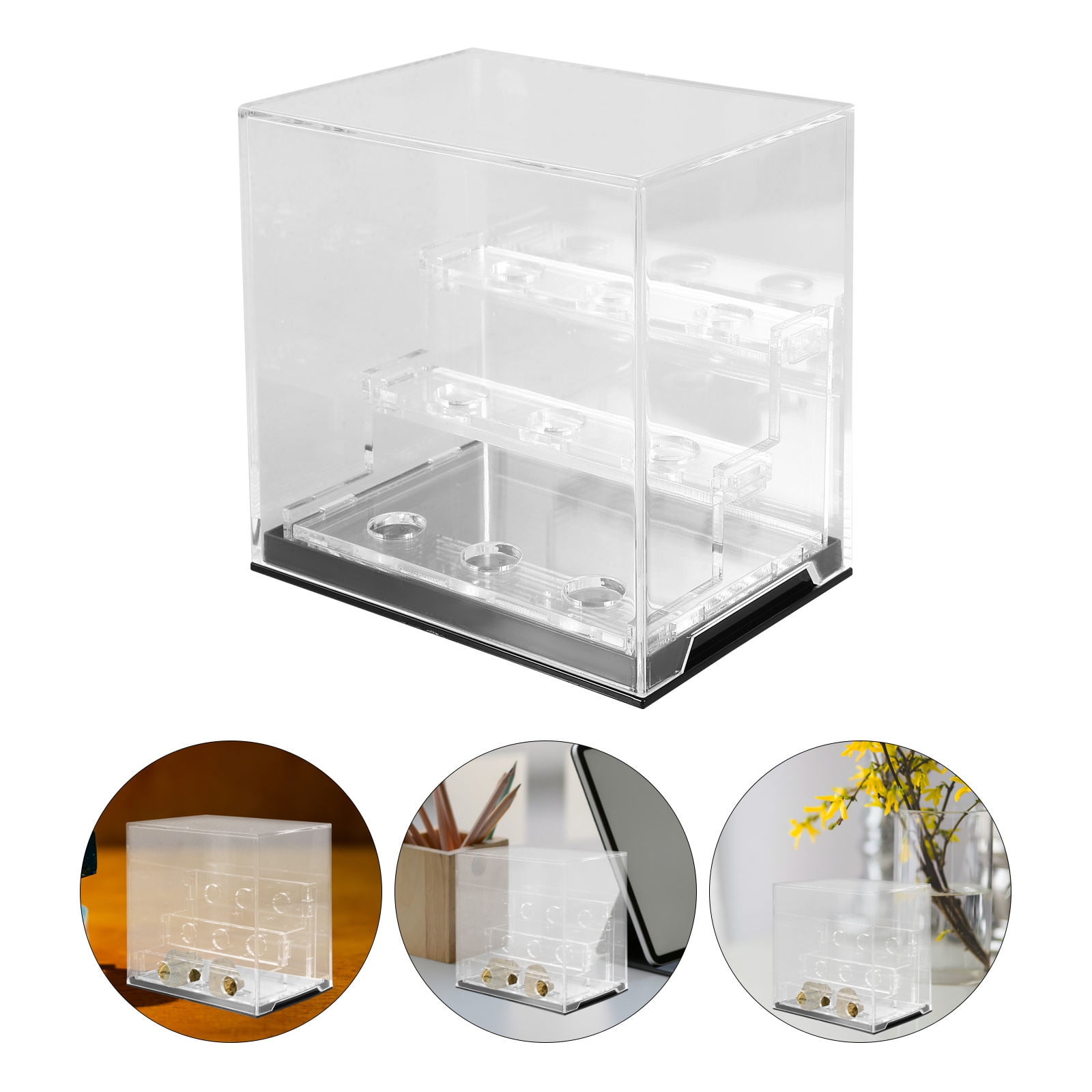 OUNONA Acrylic Display Case Rock Collection Display Box Small Rock ...
