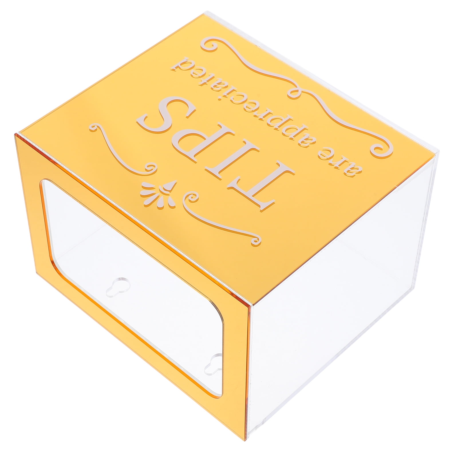 OUNONA Acrylic Money Collection Box Suggestion Box Raffle Cash Box ...