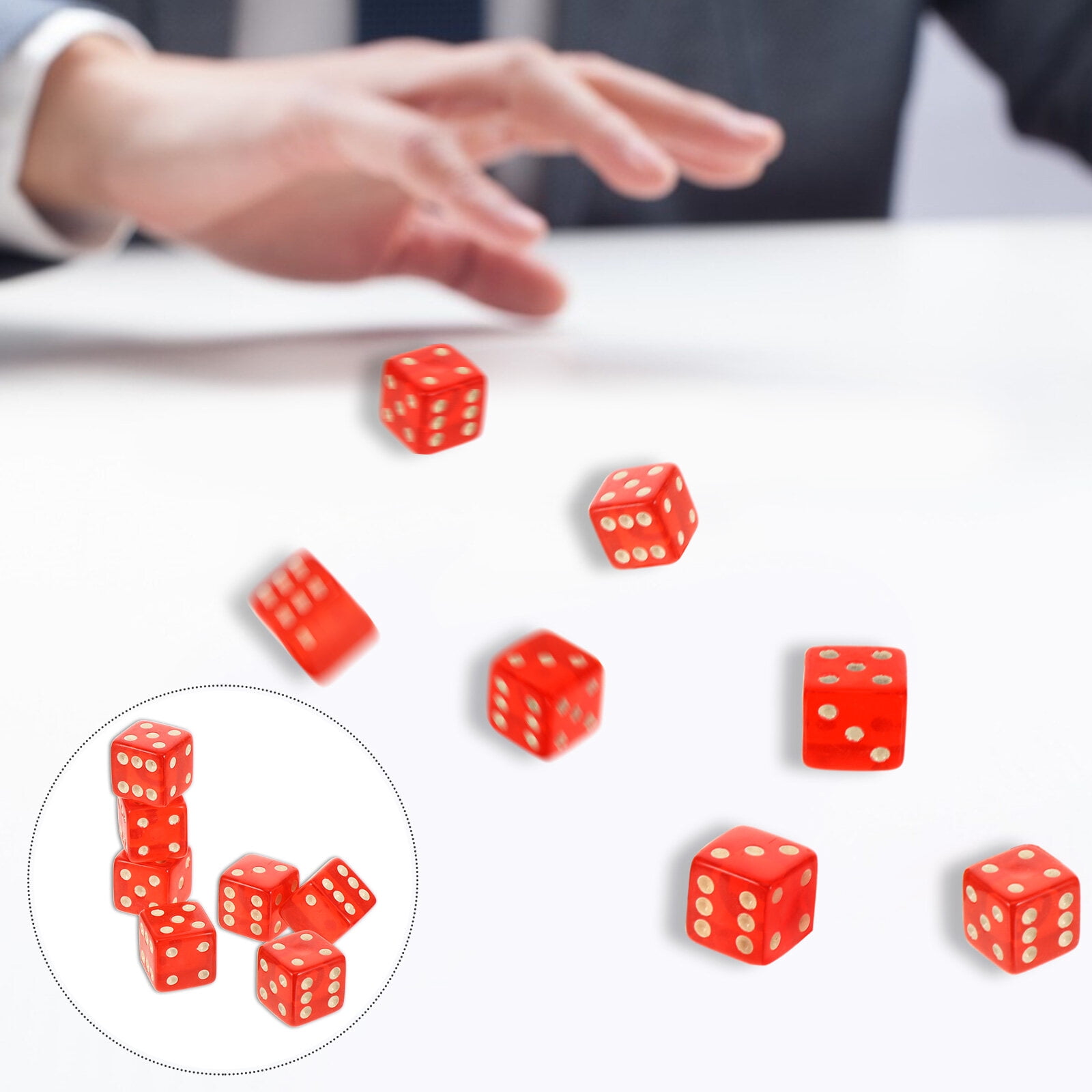 OUNONA Acrylic Table Dice for Kids Playing Lightweight and Easy to ...