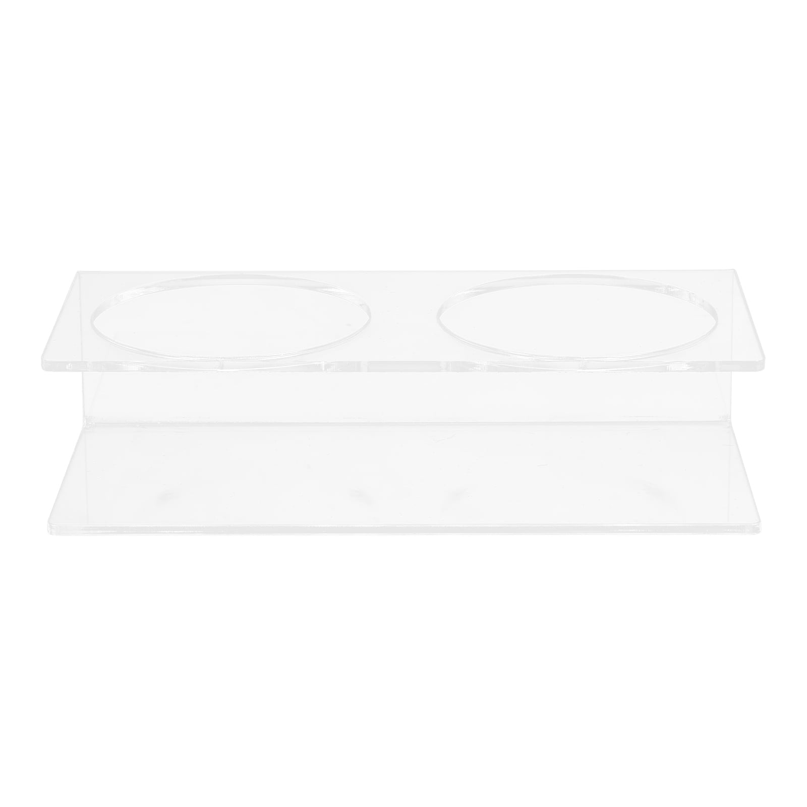 OUNONA Acrylic Water Bottle Holder Display Stand with 2 Slots for Drink ...