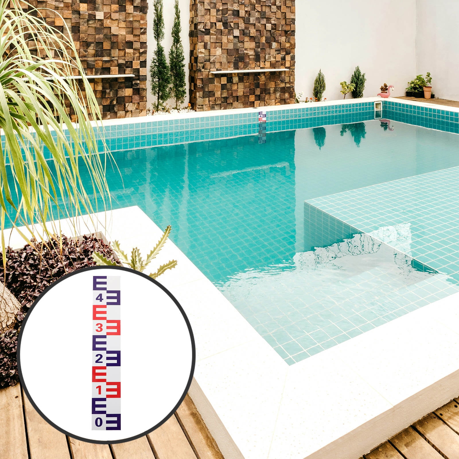 OUNONA Adhesive Pool Water Level Ruler Water Level Gauge Decal Pool ...