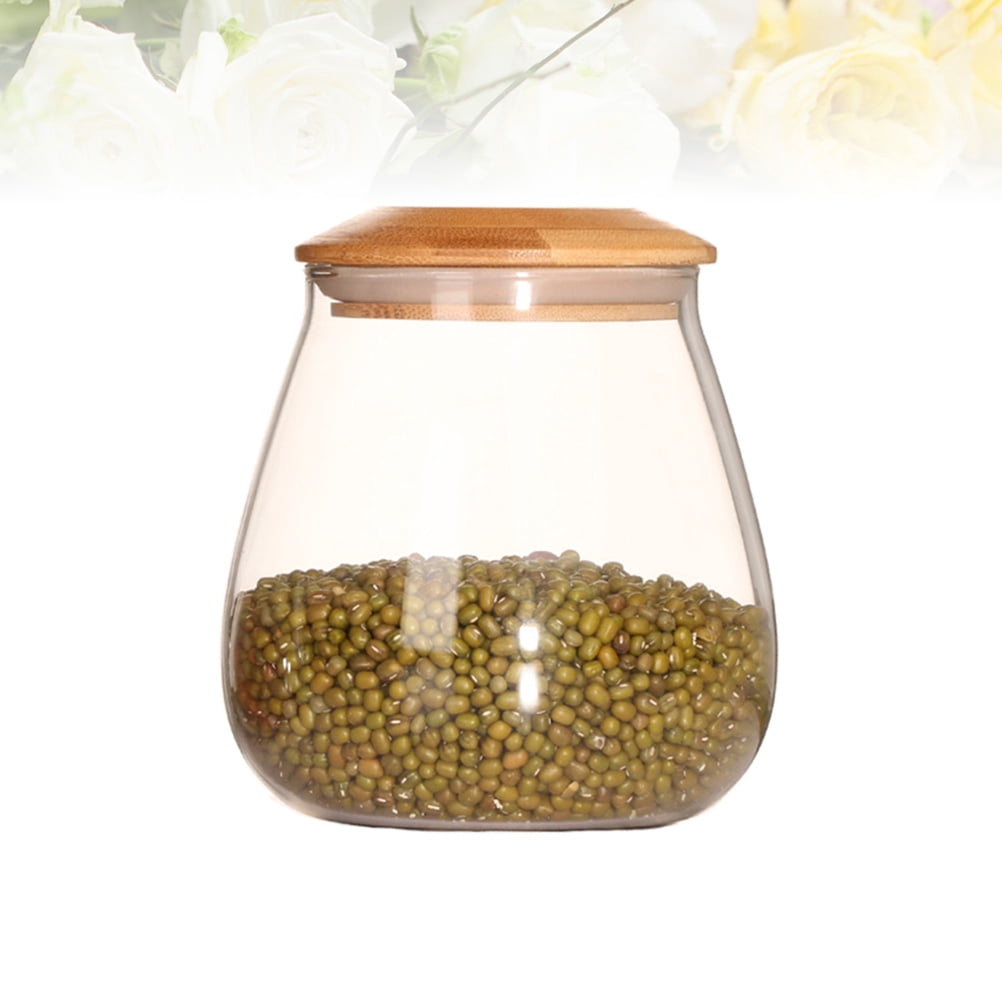 OUNONA Air Tight Jars with Lids Mushroom Storage Tea Canister - Walmart.com