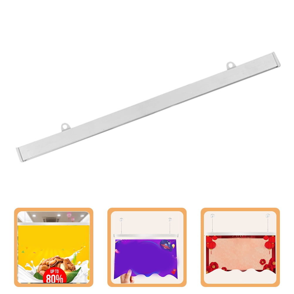 OUNONA Aluminum Alloy Poster Hanger Map Hanging Rails For Supermarkets ...
