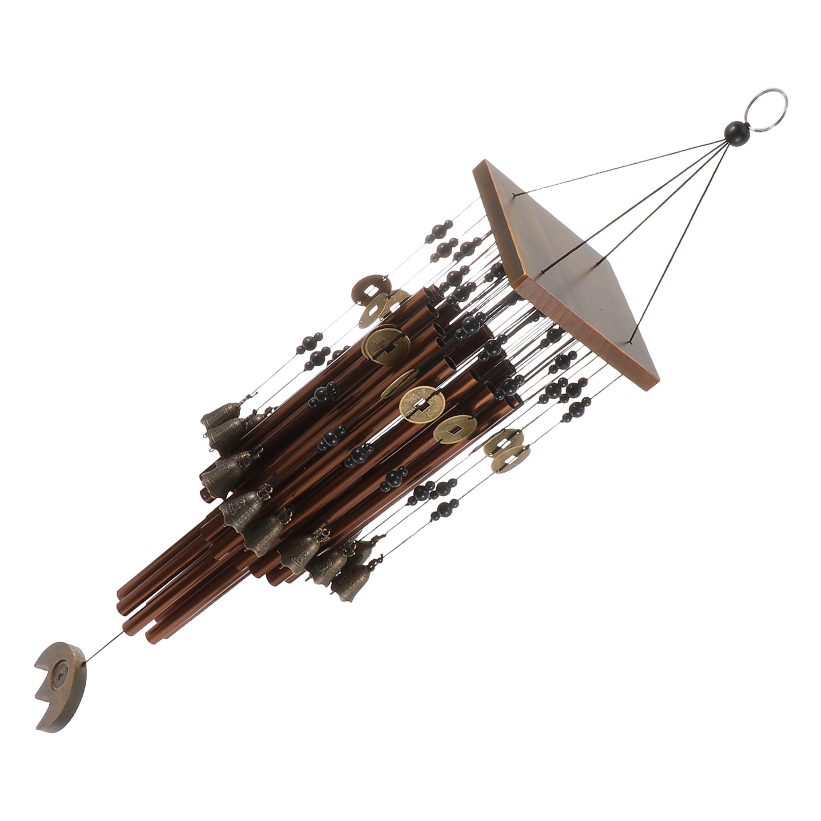 OUNONA Aluminum Tube Wind Chimes Solar Power Fountain for outside ...