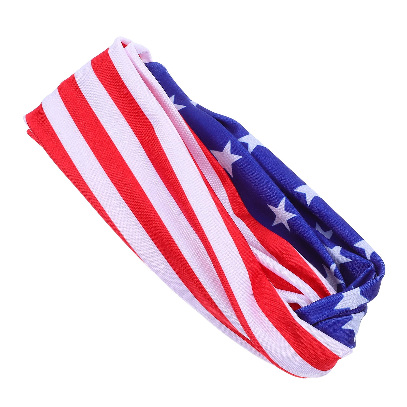 OUNONA America Flag Patriotic Headbands USA Flag Elastic Turban Bandana ...