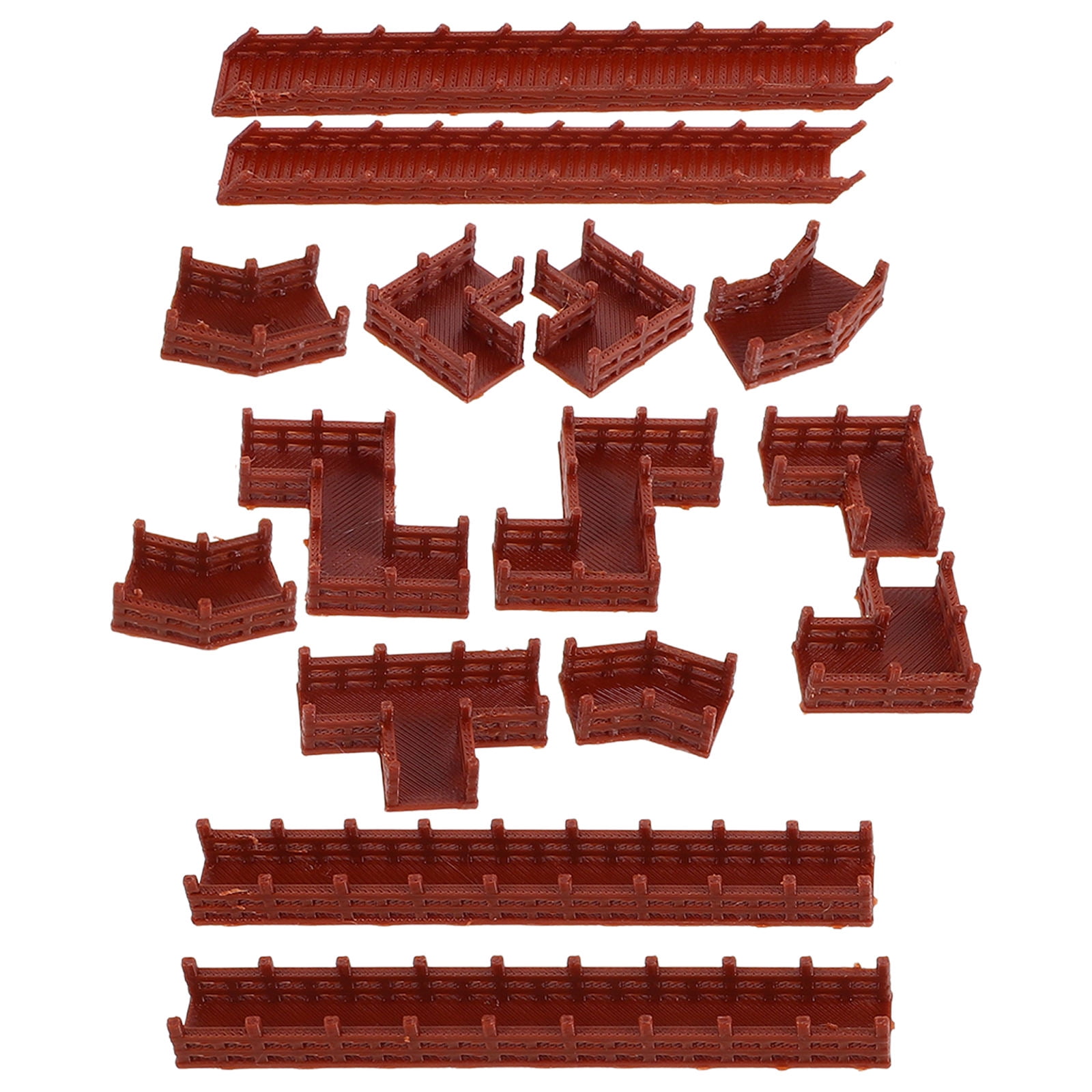 OUNONA Ancient Building Long Ladder Model 9.00X1.20X0.50CM Light Brown ...