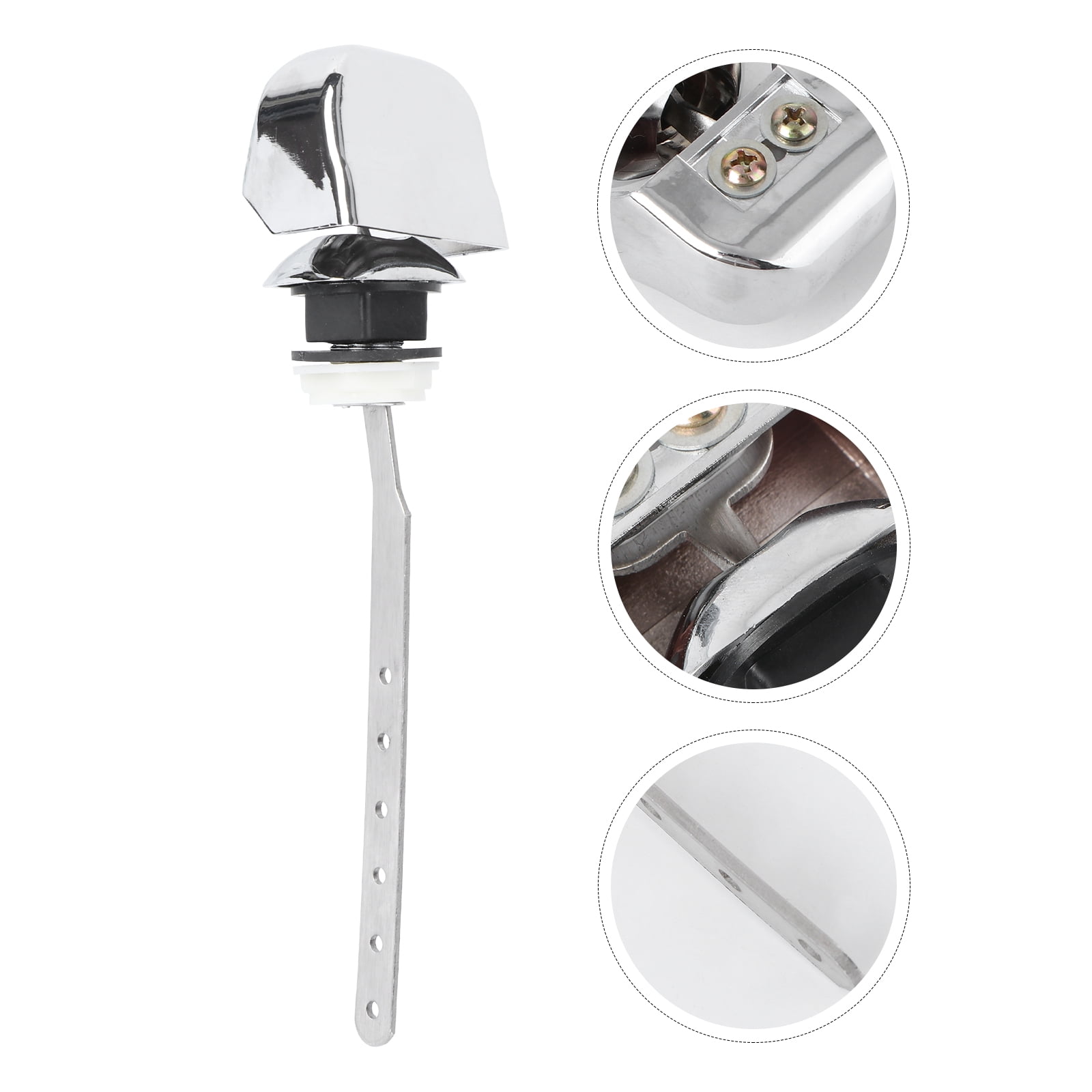 OUNONA Angle Fitting Side Mount Toilet Tank Flush Lever Toilet Handle ...