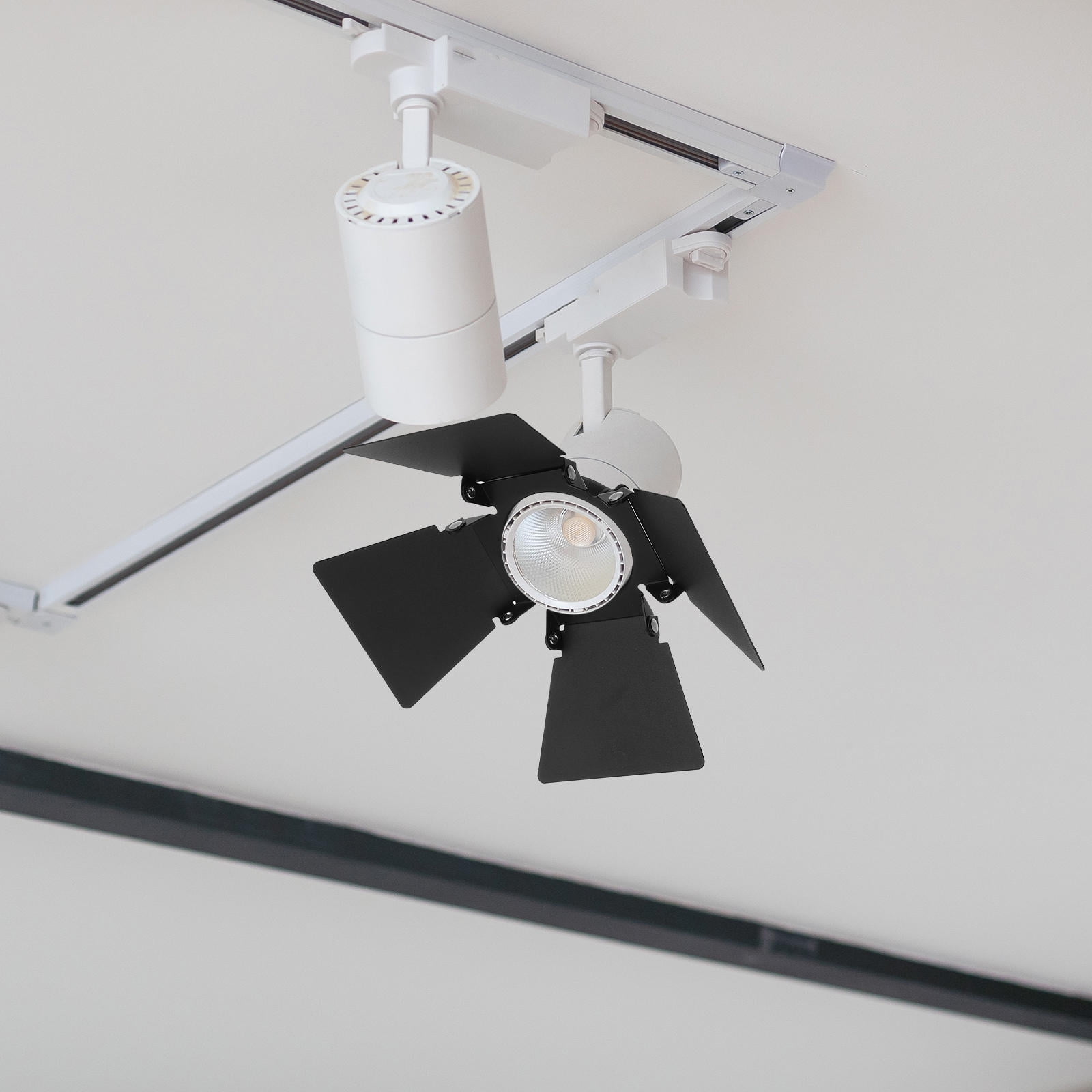 OUNONA Anti-Glare Track Light Shade Four-Leaf Spotlight Shade For Home ...