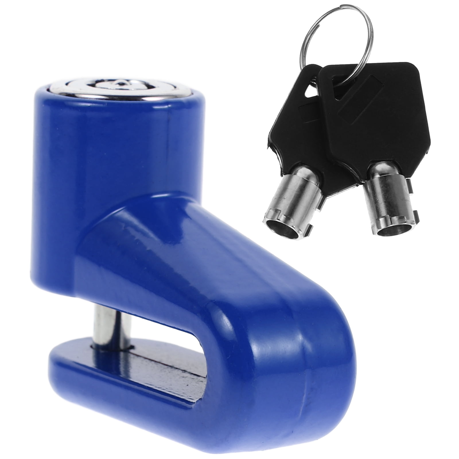 OUNONA Anti Theft Motorbike Brake Disk Lock with Two Keys Alarm Disc Sky-blue - Walmart.com