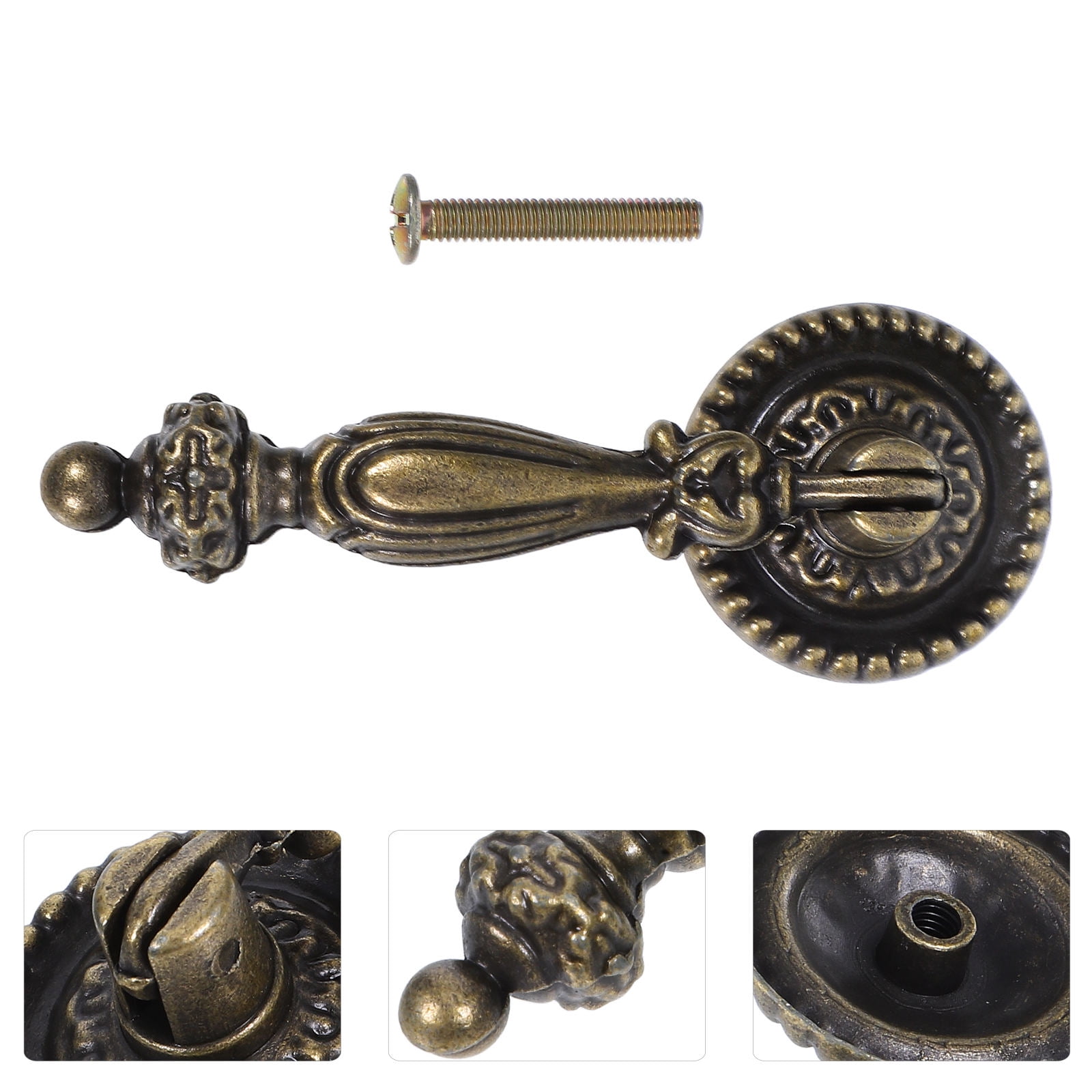 OUNONA Antique Cabinet Knobs Vintage Dresser Knobs Drawer Knobs Kitchen ...
