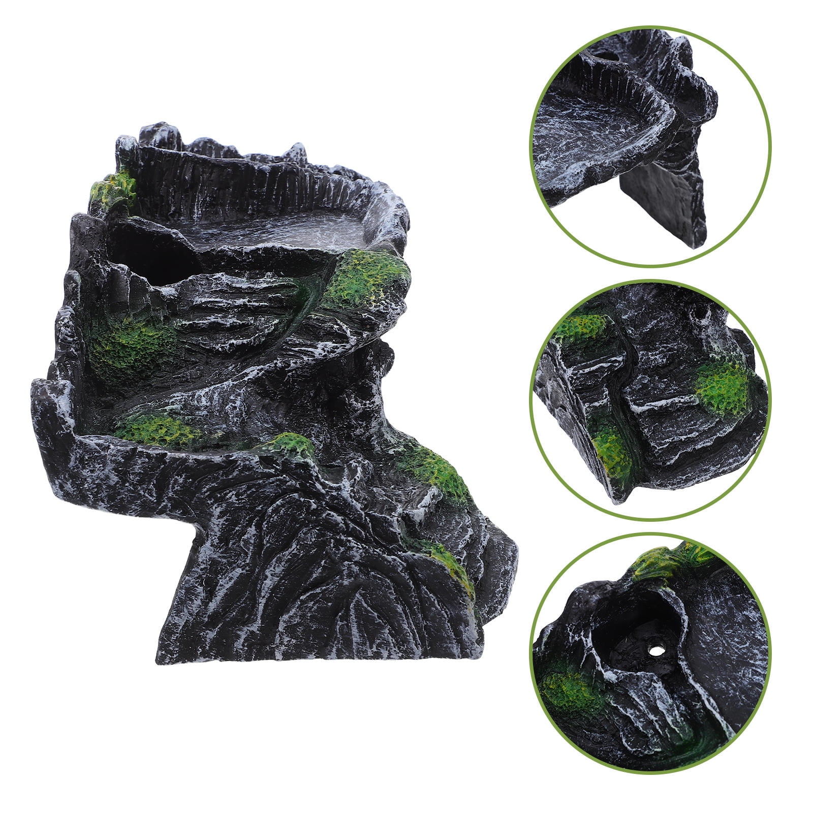 OUNONA Turtle Rock Basking Platform with Sloped Ramp for Easy Climbing ...