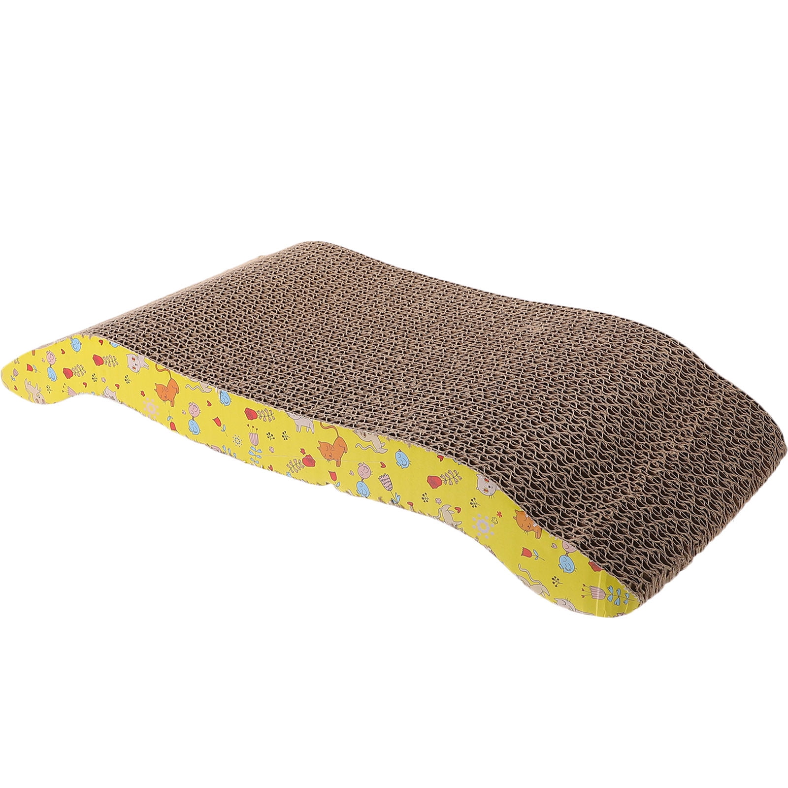 OUNONA Arch Bridge Corrugated Board Cat Scratcher Seize Scratch Pad ...
