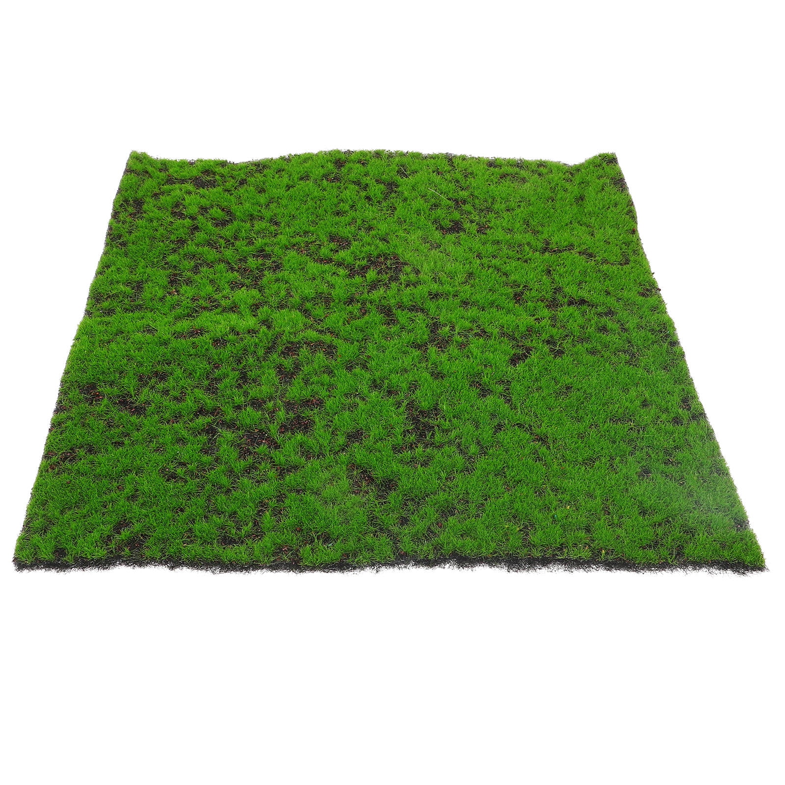 OUNONA Artificial Grass Faux Grass Tile Fake Moss Green Grass Mat ...
