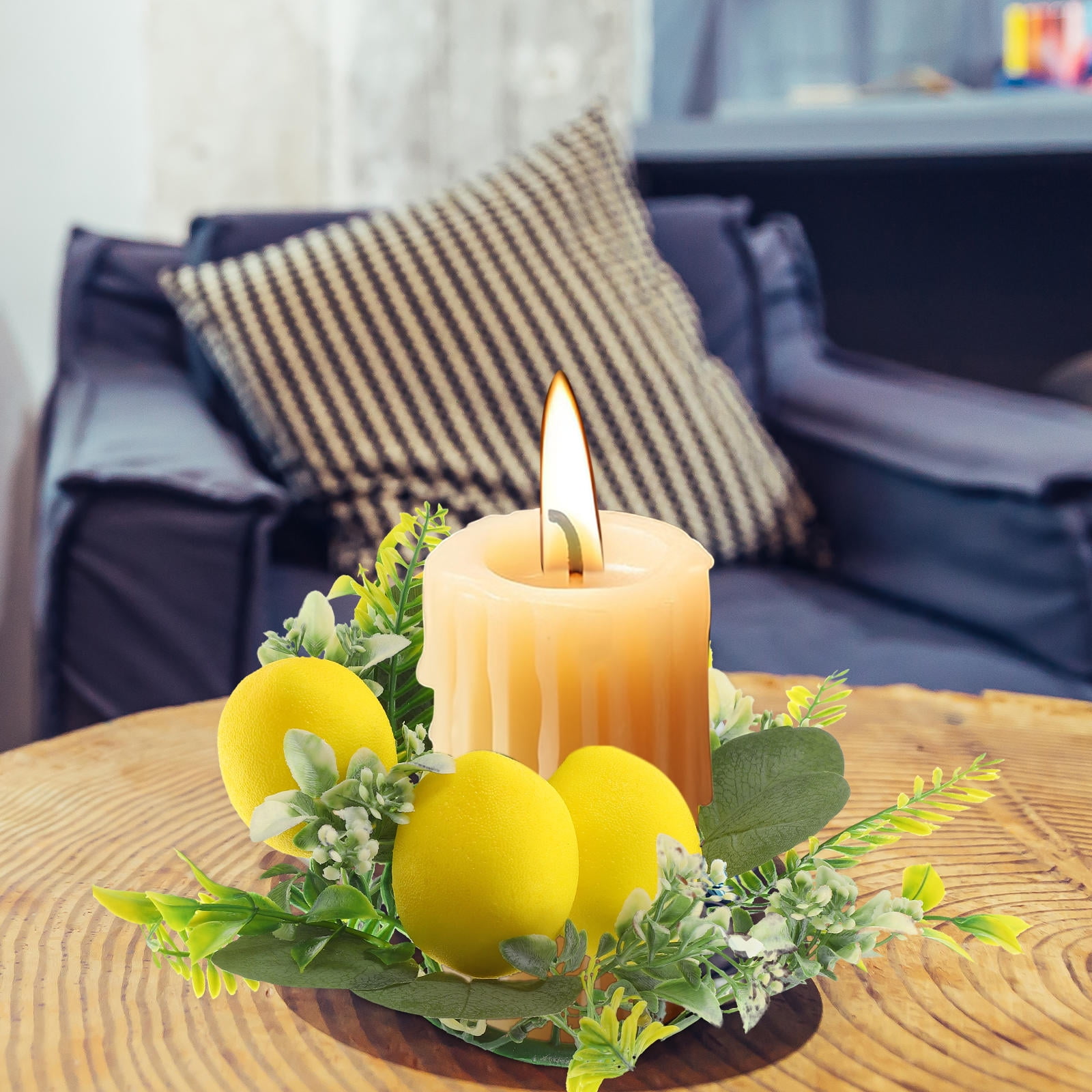 OUNONA Artificial Lemon Candle Garland for Decoration Versatile Multi ...