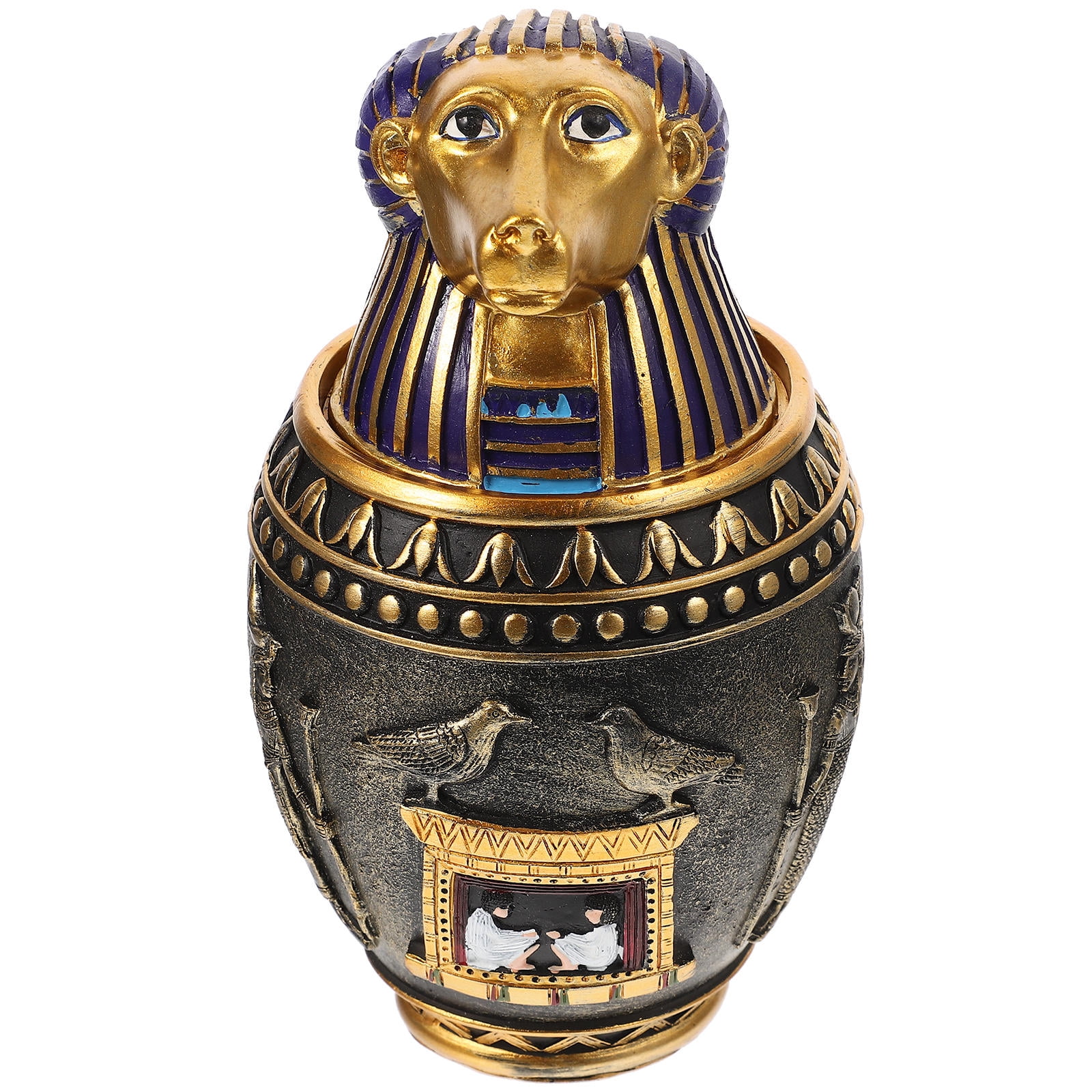OUNONA Ash Container Egyptian Urn Pet Memorial Ashes - Walmart.com