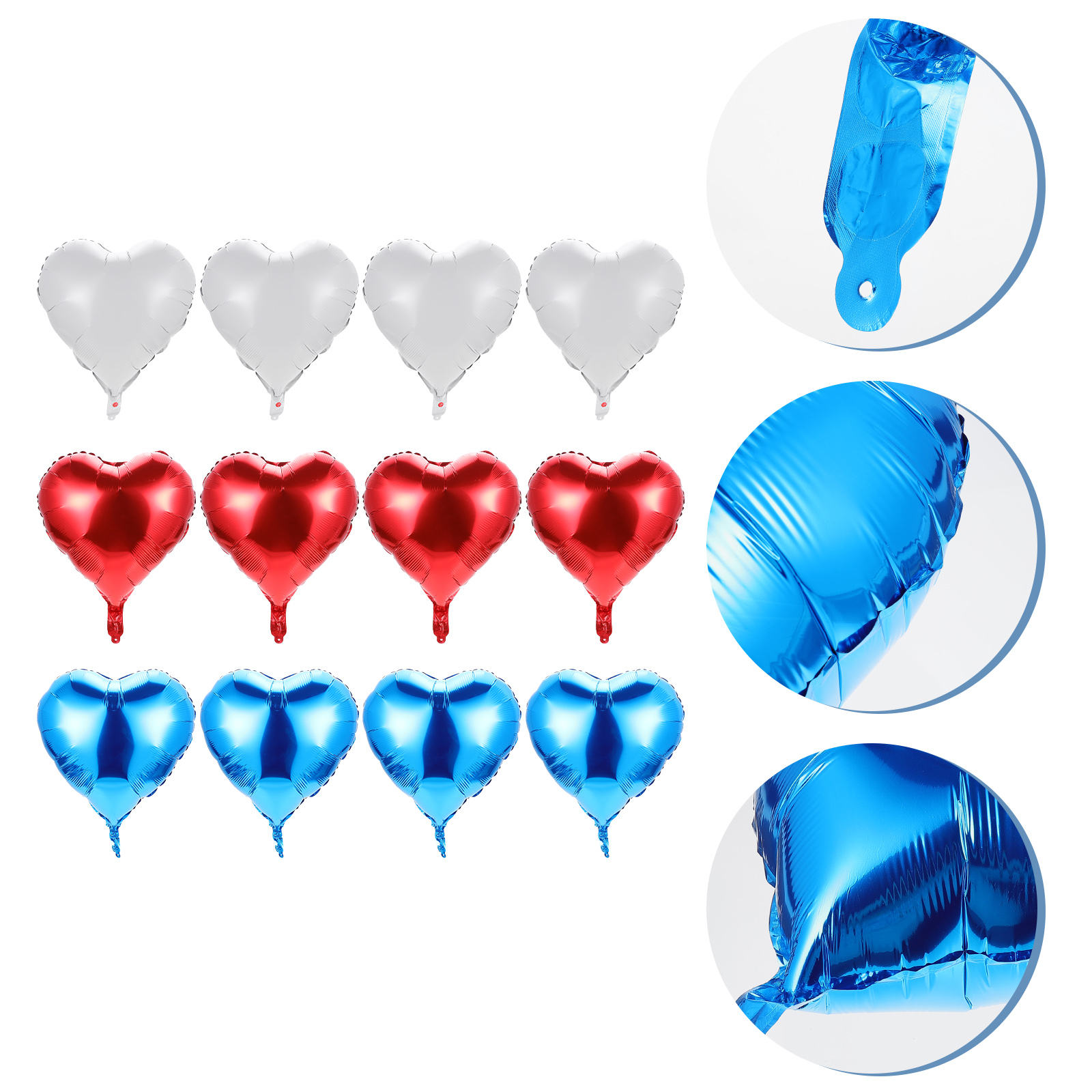 OUNONA Assorted Color Fourth of July Balloons Made of Aluminum Film ...