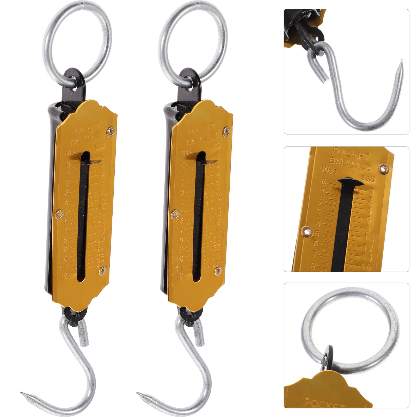 OUNONA Assorted Color Hanging Spring Scale for Fishing 012kg Iron with ...