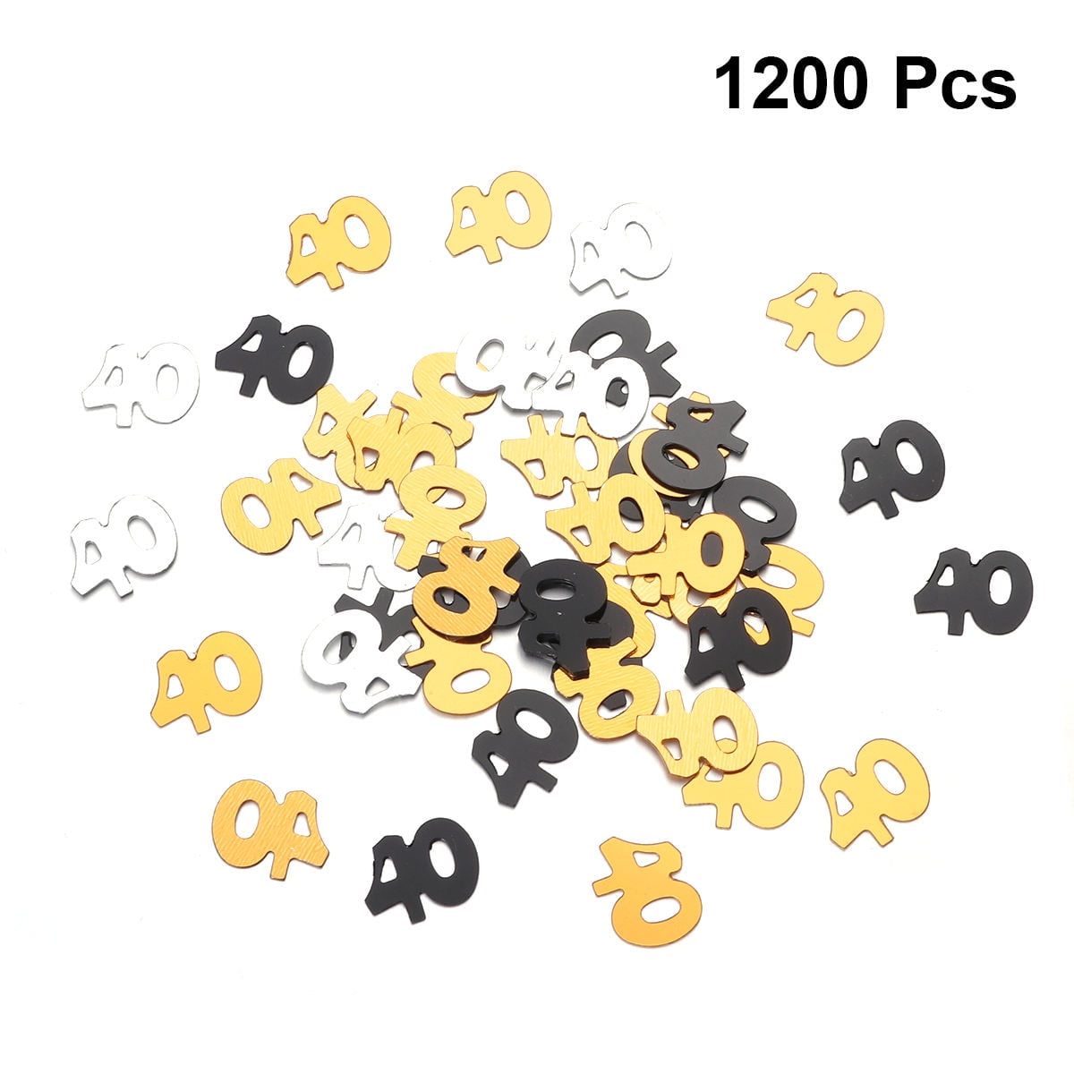 OUNONA Assorted Color Number Confetti for Party Decoration Made of ...