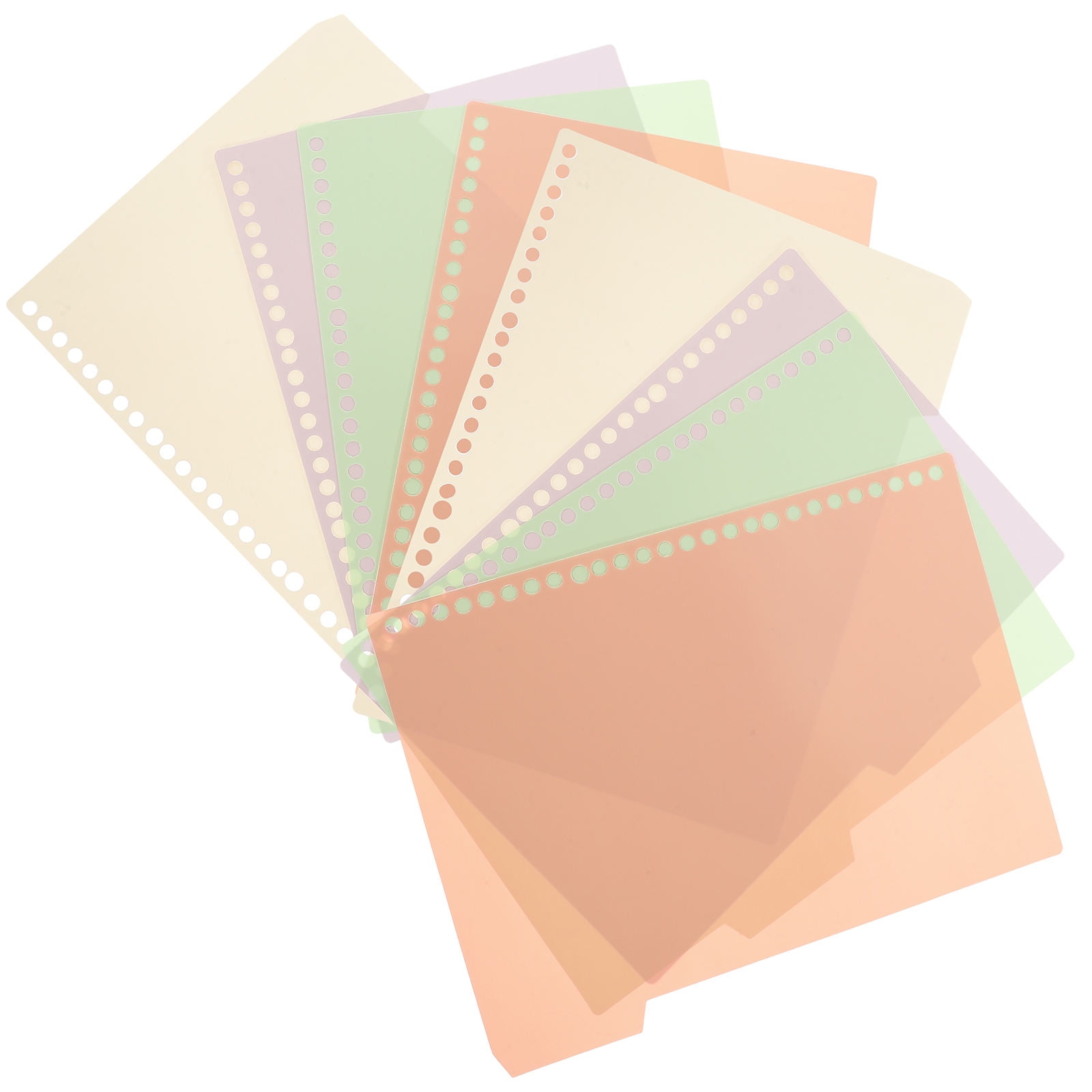 OUNONA Assorted Color PP Plastic Binder Dividers for Daily Use with ...