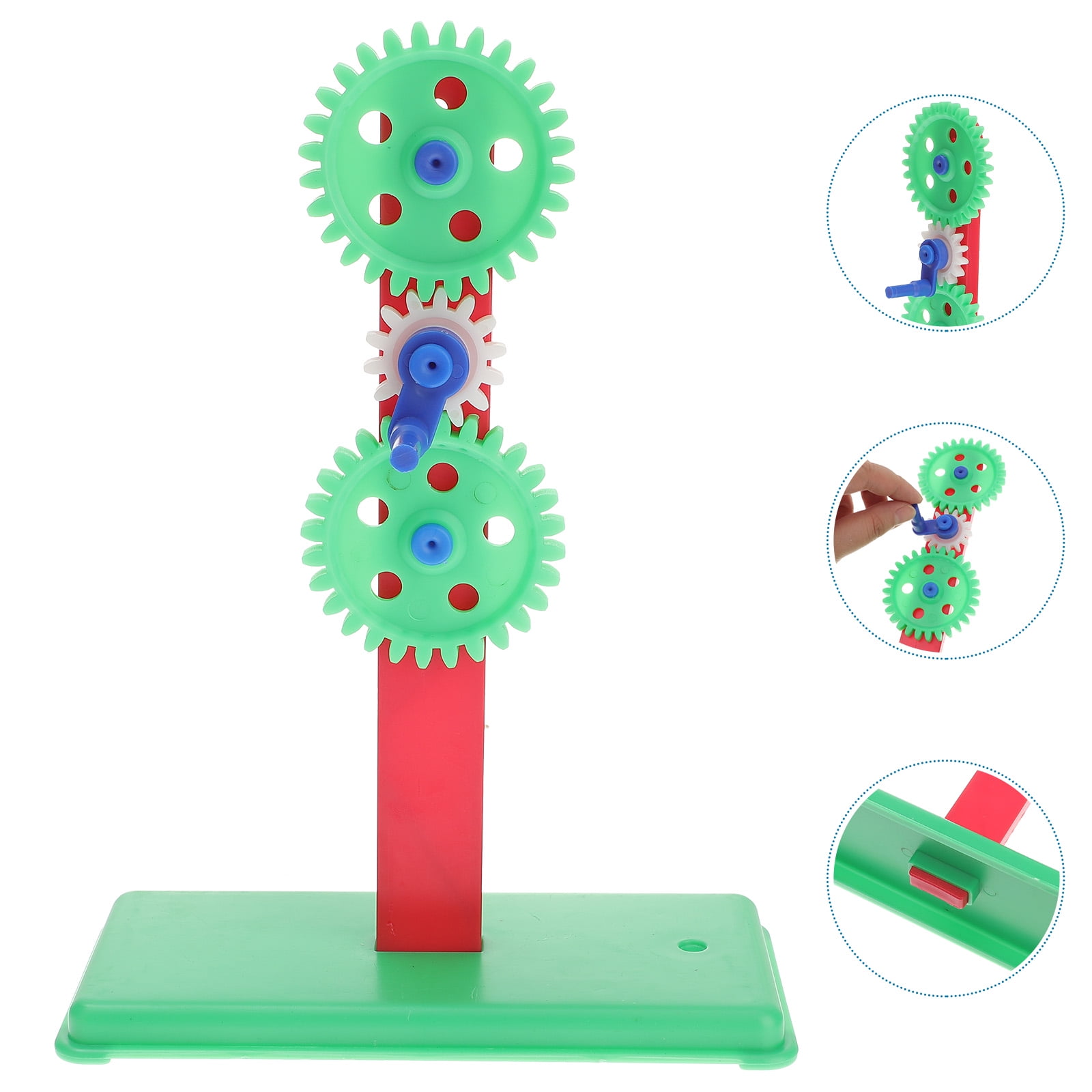 OUNONA Assorted Color Toothed Wheel Gear Apparatus for Teaching Plastic ...
