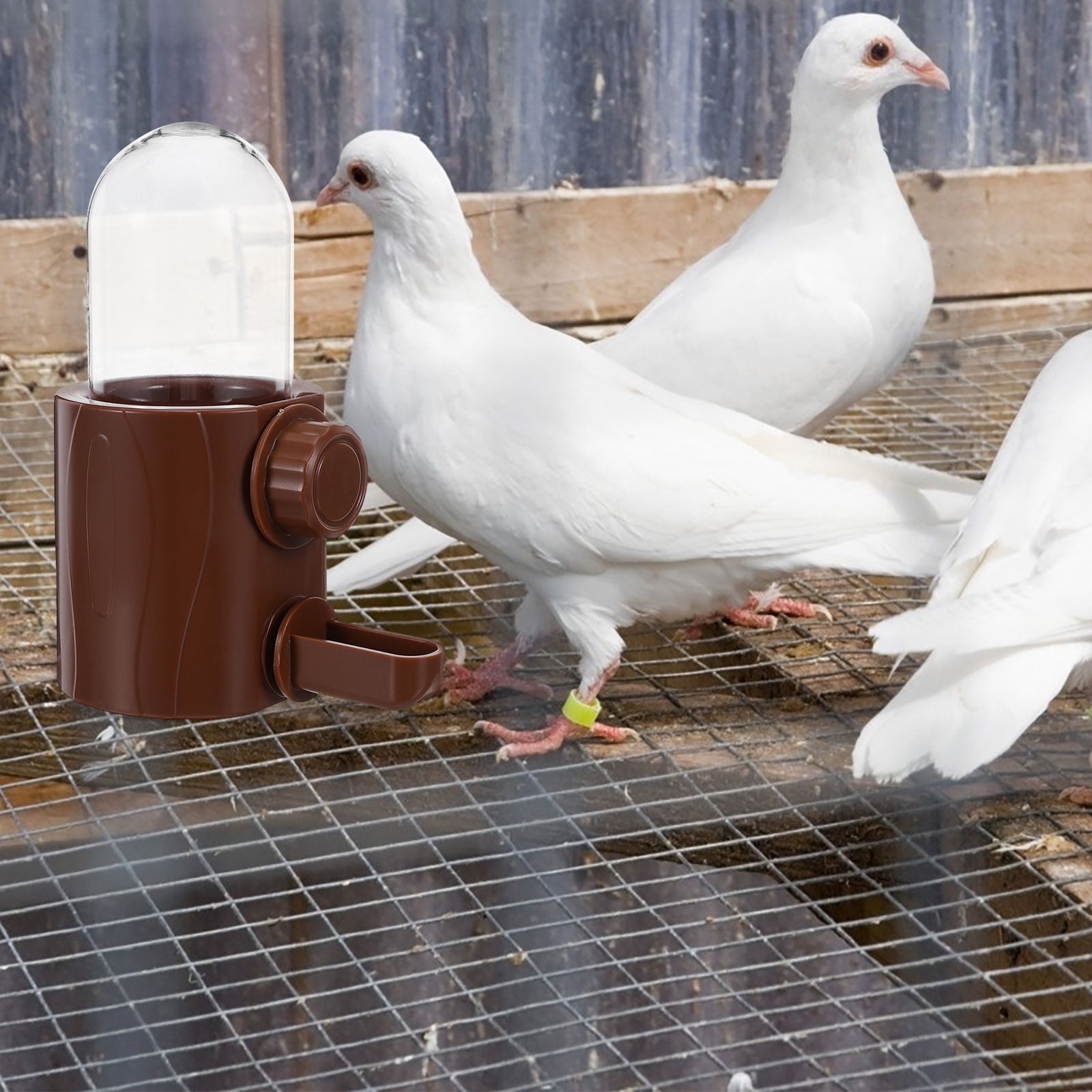 OUNONA Universal Fit Automatic Bird Water Feeder with Leakproof System ...
