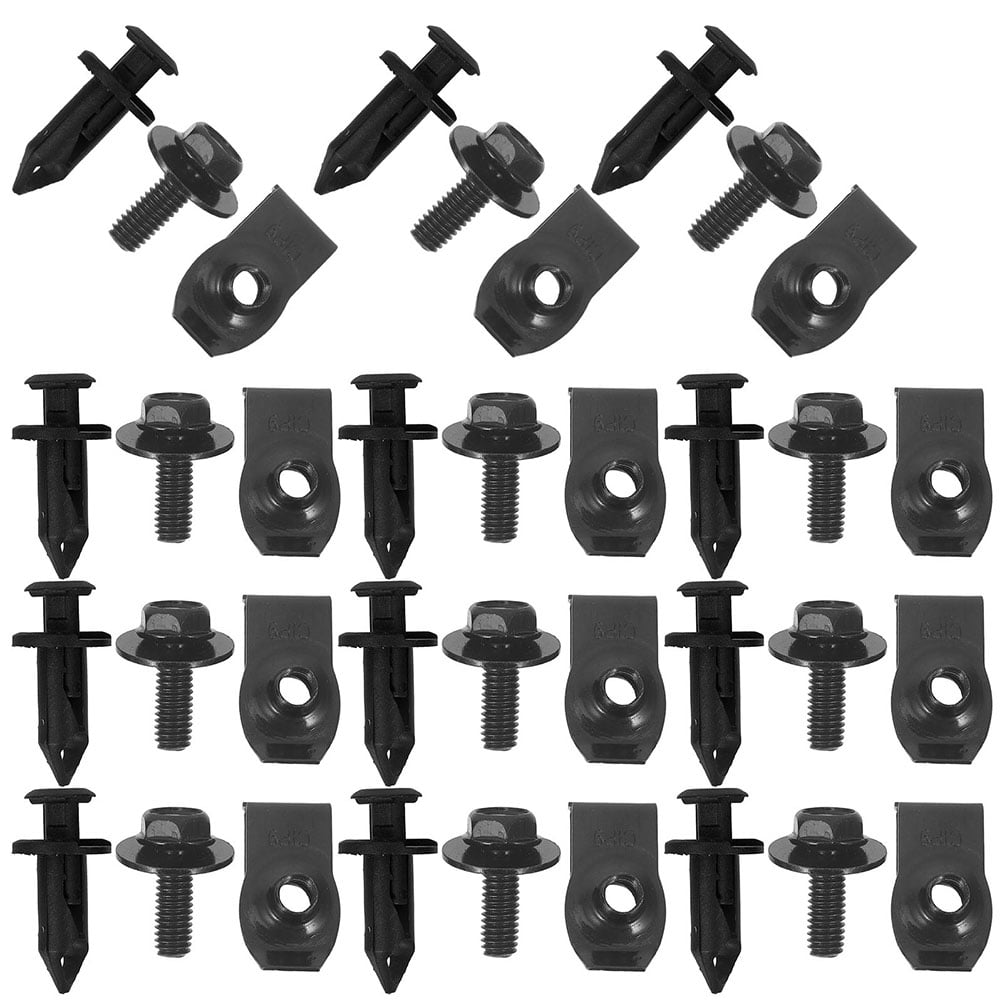 OUNONA Automotive Engine Splash Bolts Screws Bumper Clips Fasteners ...