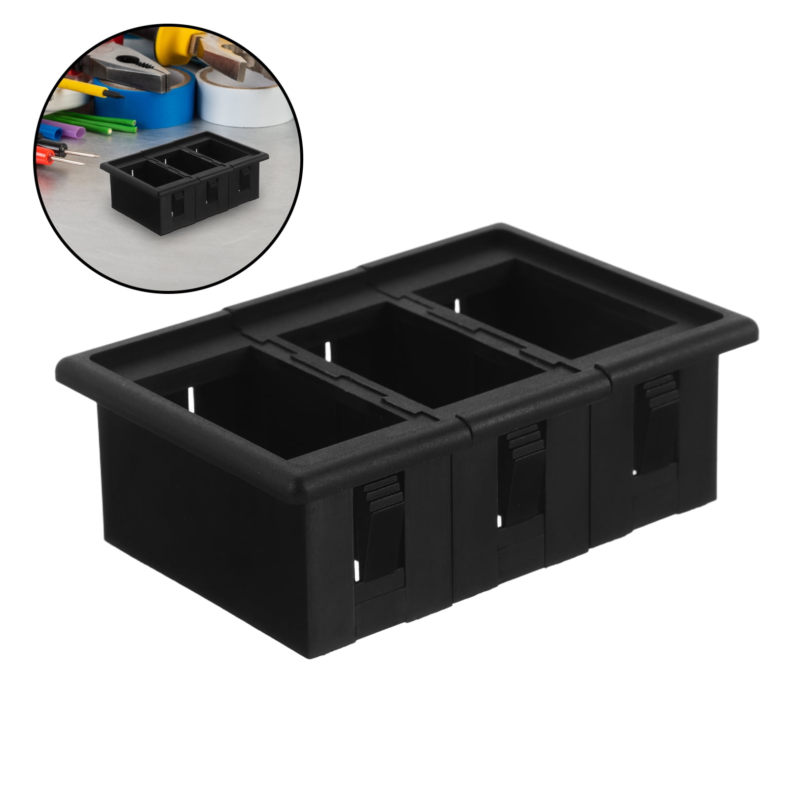 OUNONA Automotive Yacht Rocker Switch Panel Housing Plastic 1 Set Easy ...