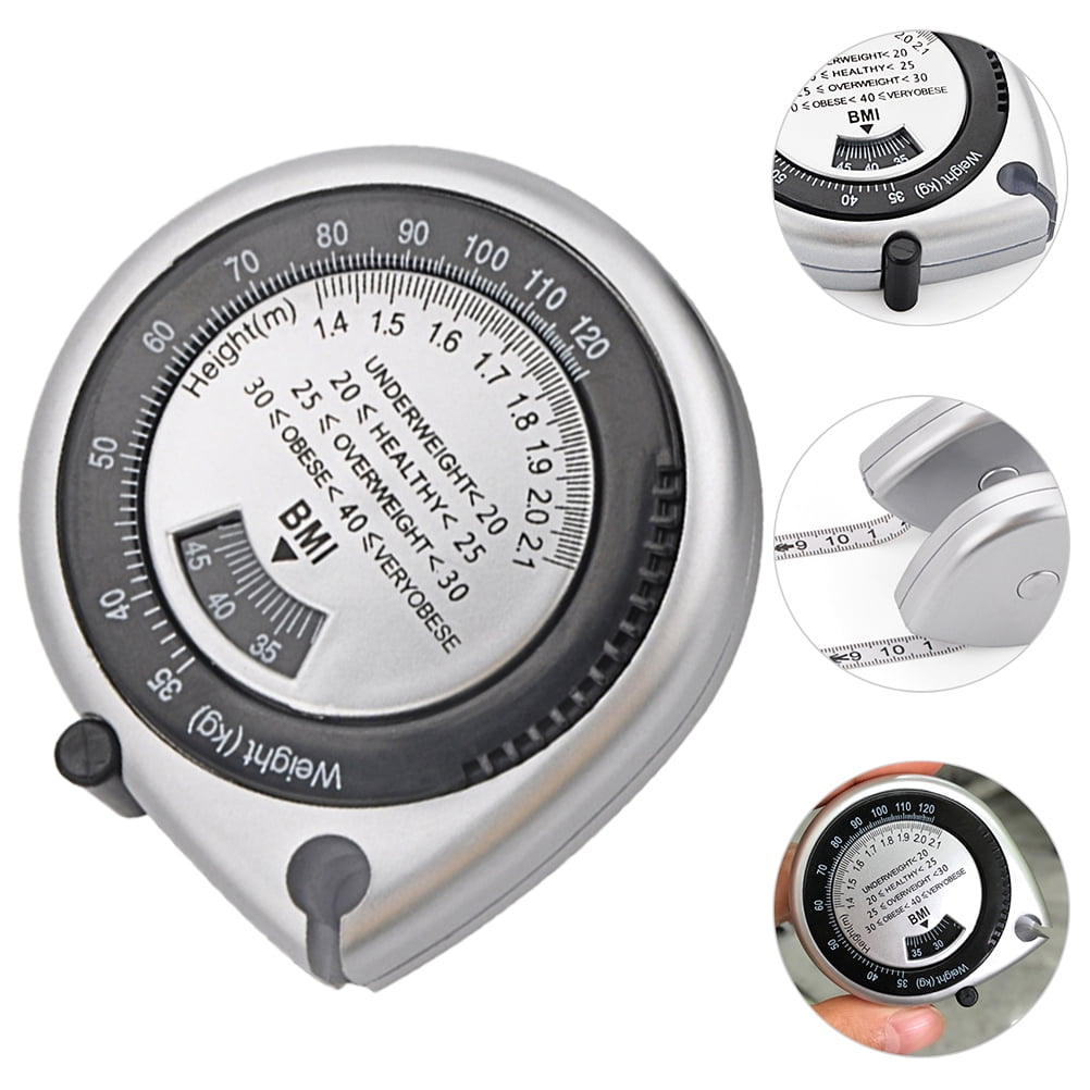 OUNONA BMI Body Measuring Tape Retractable PVC BMI Ruler Measure Waist ...