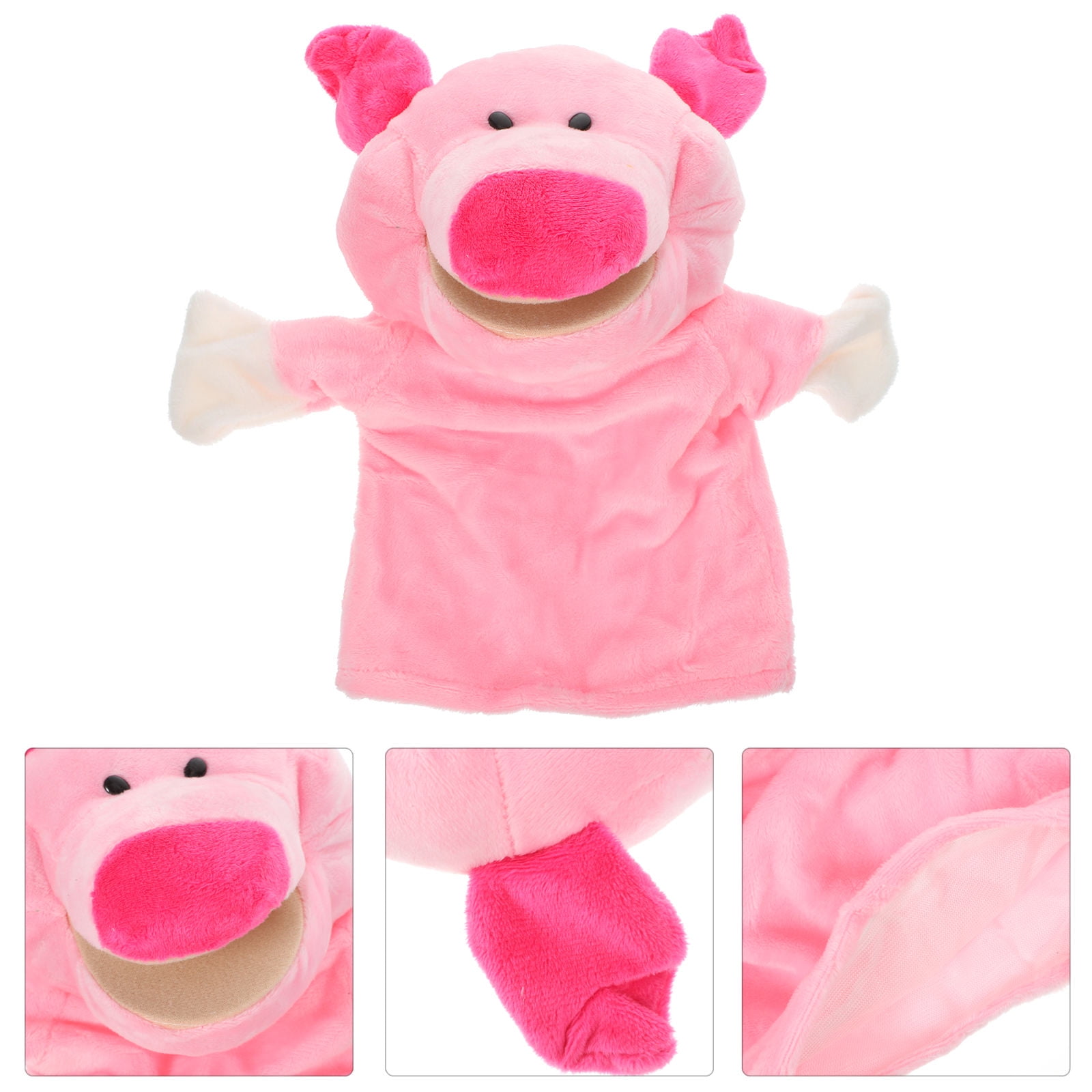 OUNONA Baby Hand Puppet Pig Hand Puppet Animals Toy Kids Hand Puppet ...