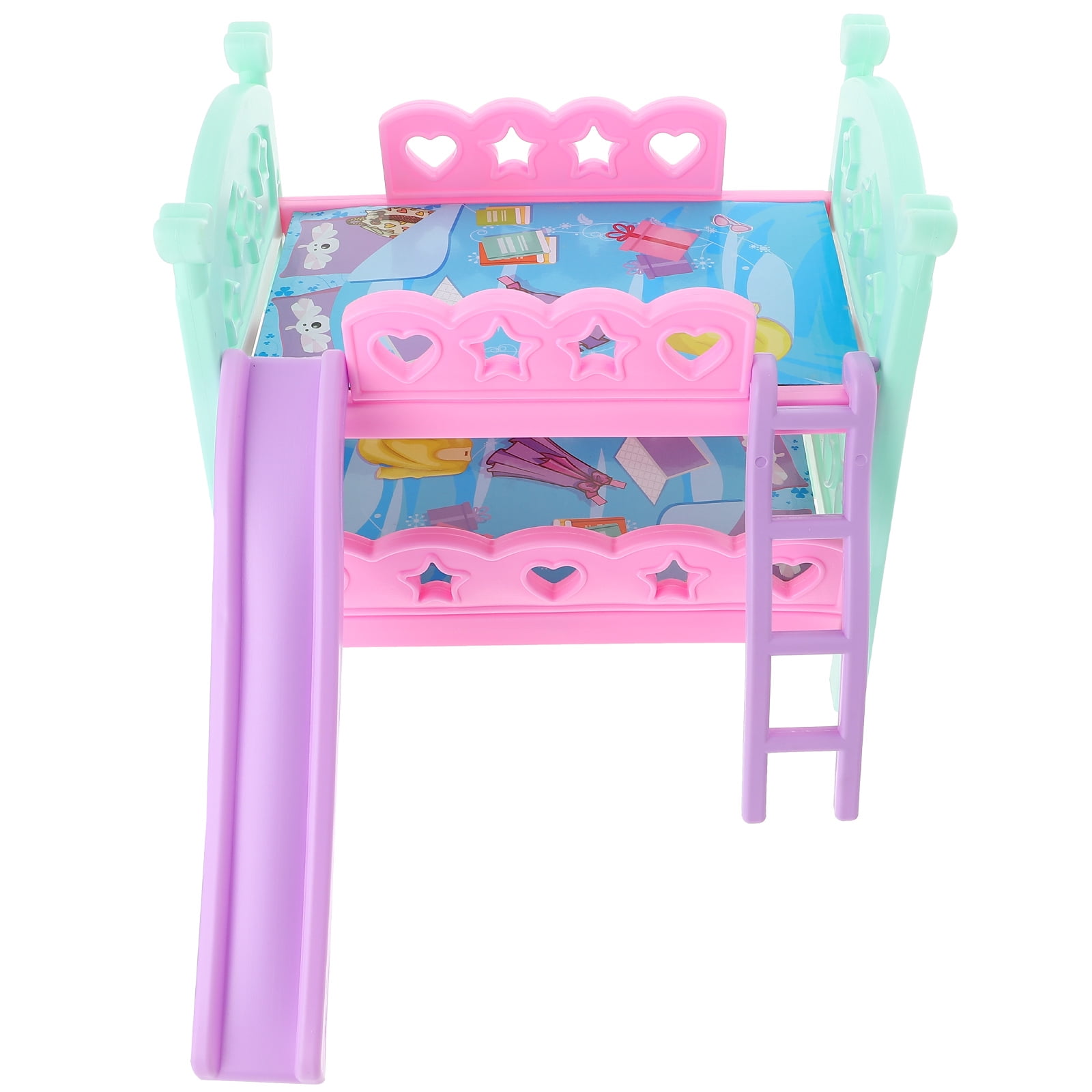 OUNONA Baby Hangers Bunk Bed Toy Collecting Mini Furniture Prop Child ...