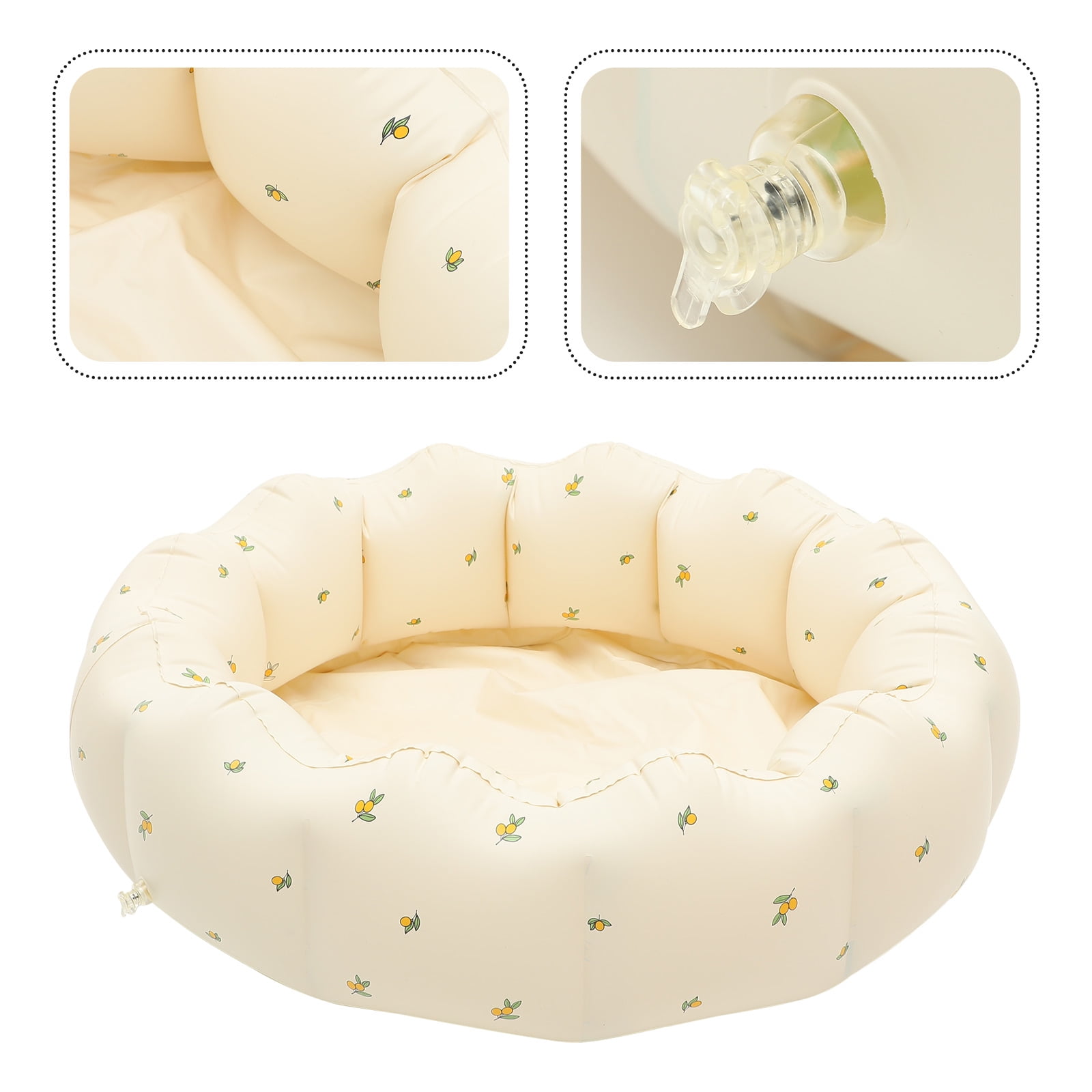 OUNONA Baby Pool Made of PVC White Color for Summer Fun and Ocean Balls ...