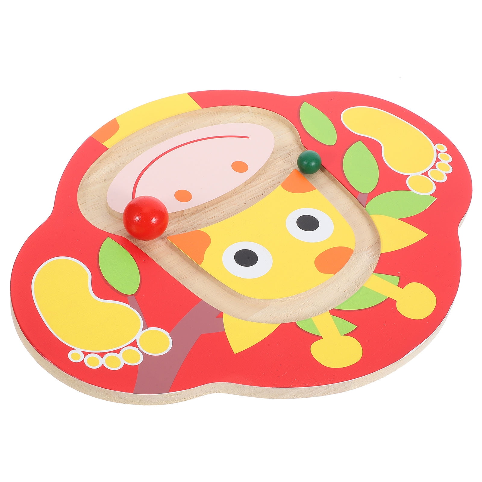 OUNONA Balance Plate Wooden Wobble Board for Kids Toddlers Balance Toy ...