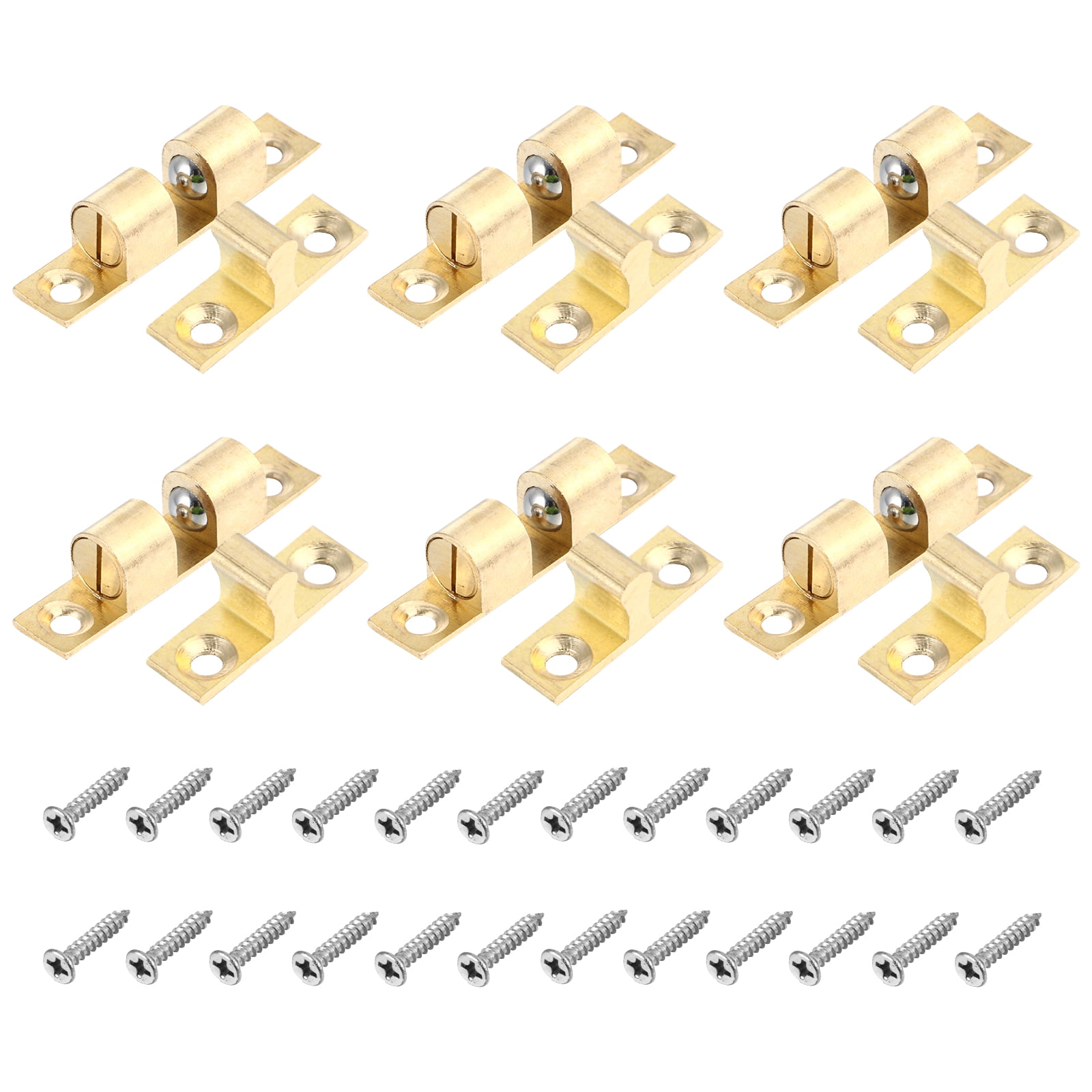 CATIEBYE Copper Ball Tension Latch Golden Door Catch for Home Closets ...