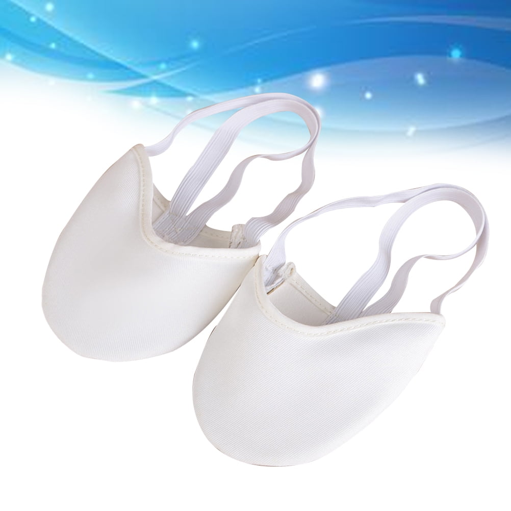 OUNONA Ballet Shoes Half Sole White Stretch Memory for Adult Pair ...