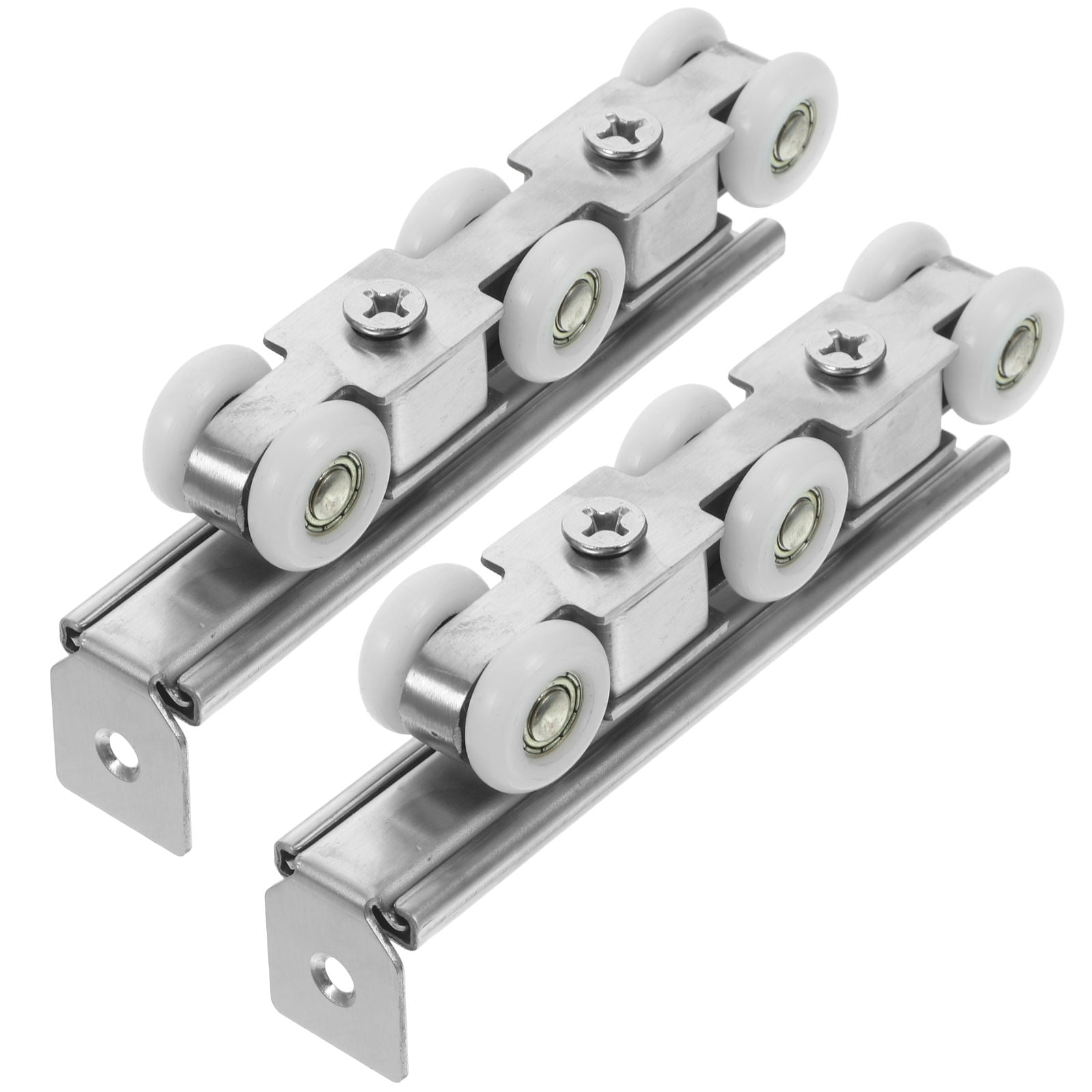 OUNONA Barn Door Accessories Track System Chain-link Fence Gate Wheels ...