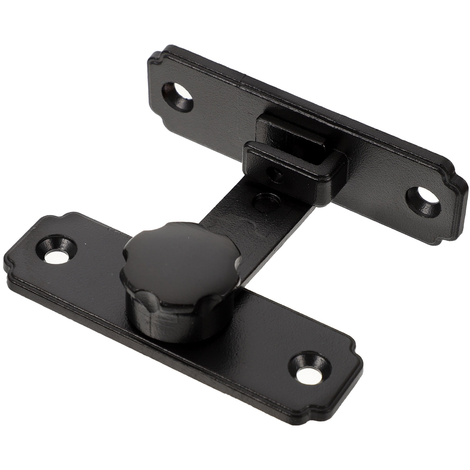 WEAVILUX Gate Latch Heavy Duty Sliding Barn Door Latch Black 1Pack for ...