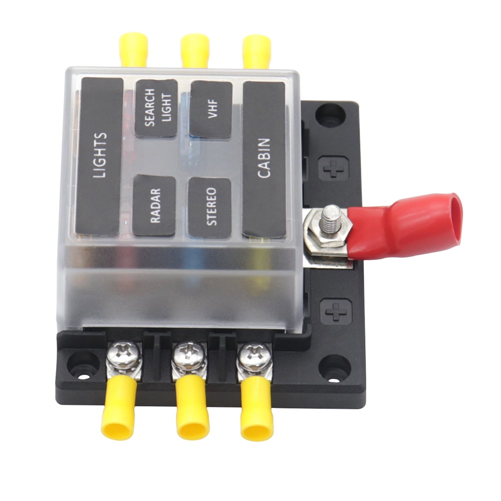 OUNONA Battery Terminal Distribution Block Plug Fuse Box Set LED ...