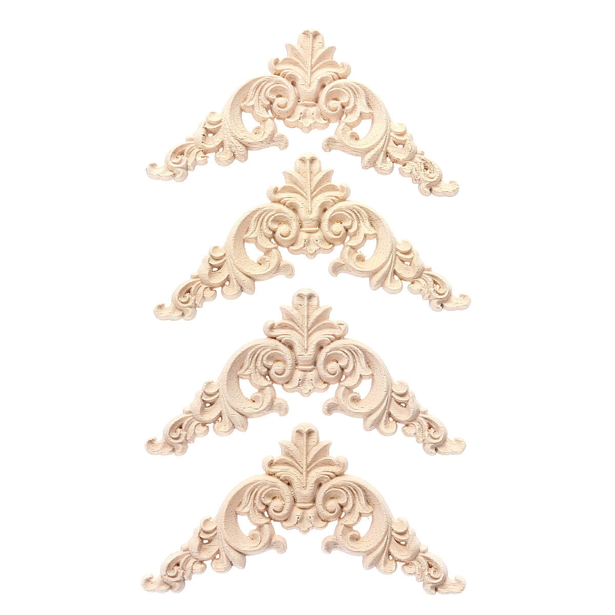 TABLETREANDS Square Carved Pendant Basswood Furniture Decoration Parts ...