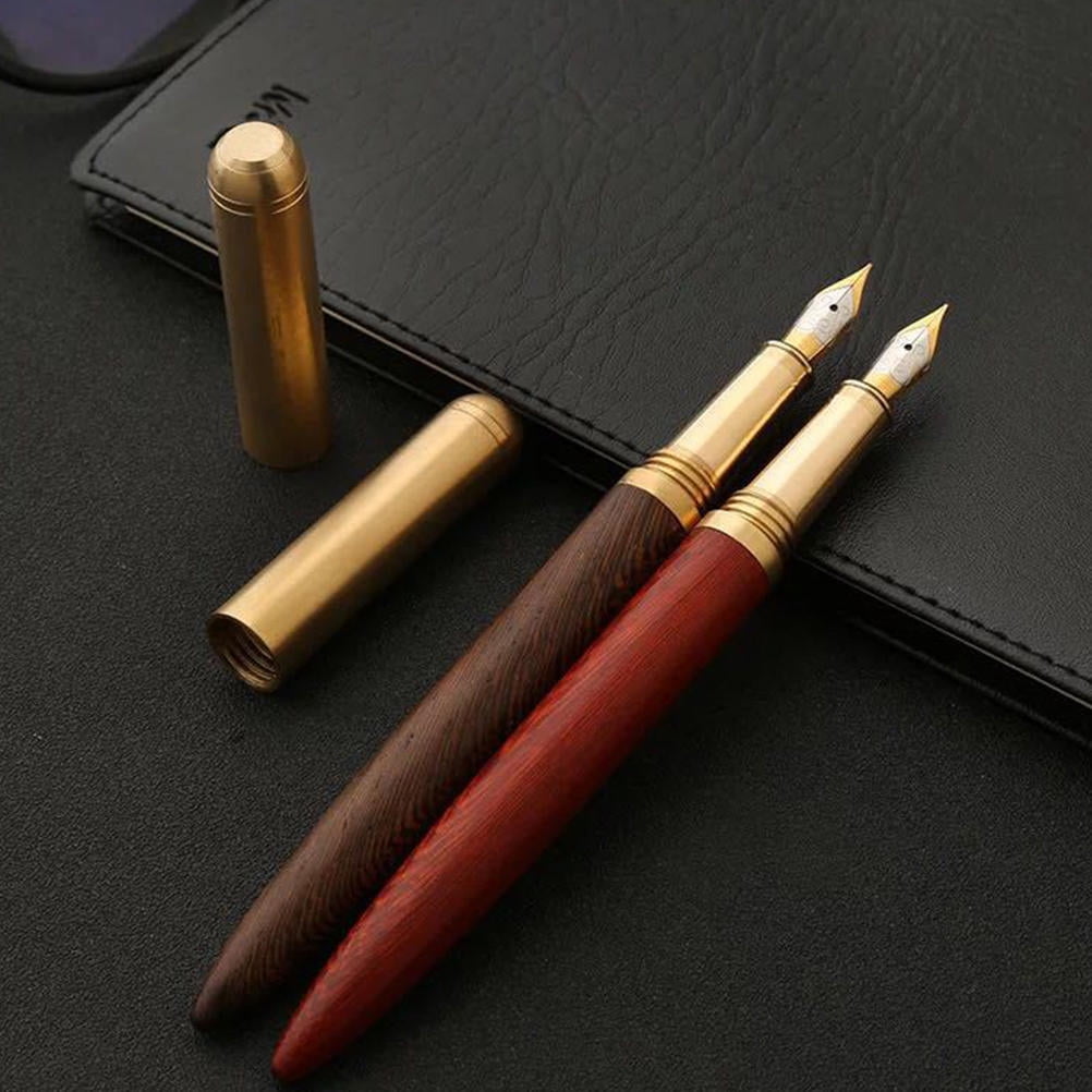 BALAHAPY Fountain Pen Wood 1Pcs 5.3X0.6X0.6In - Walmart.com
