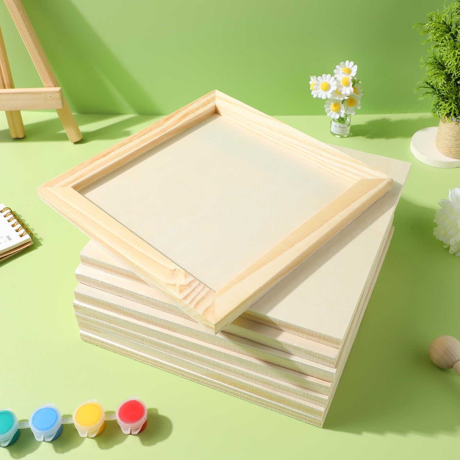 OUNONA Beige Synthetic DIY Clay Photo Frames for Kids Creative ...