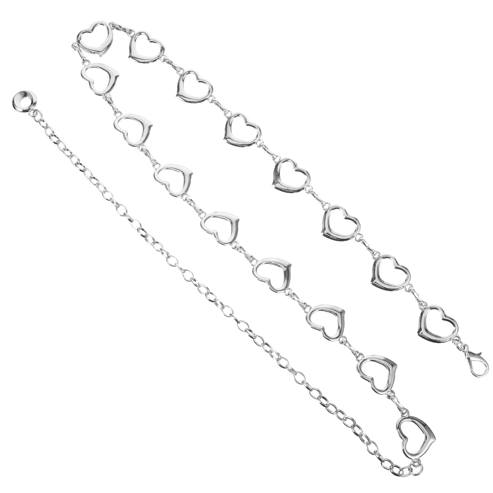 OUNONA Belly Chain Heart Chain Simple Waist Chain Heart Belt Chain ...