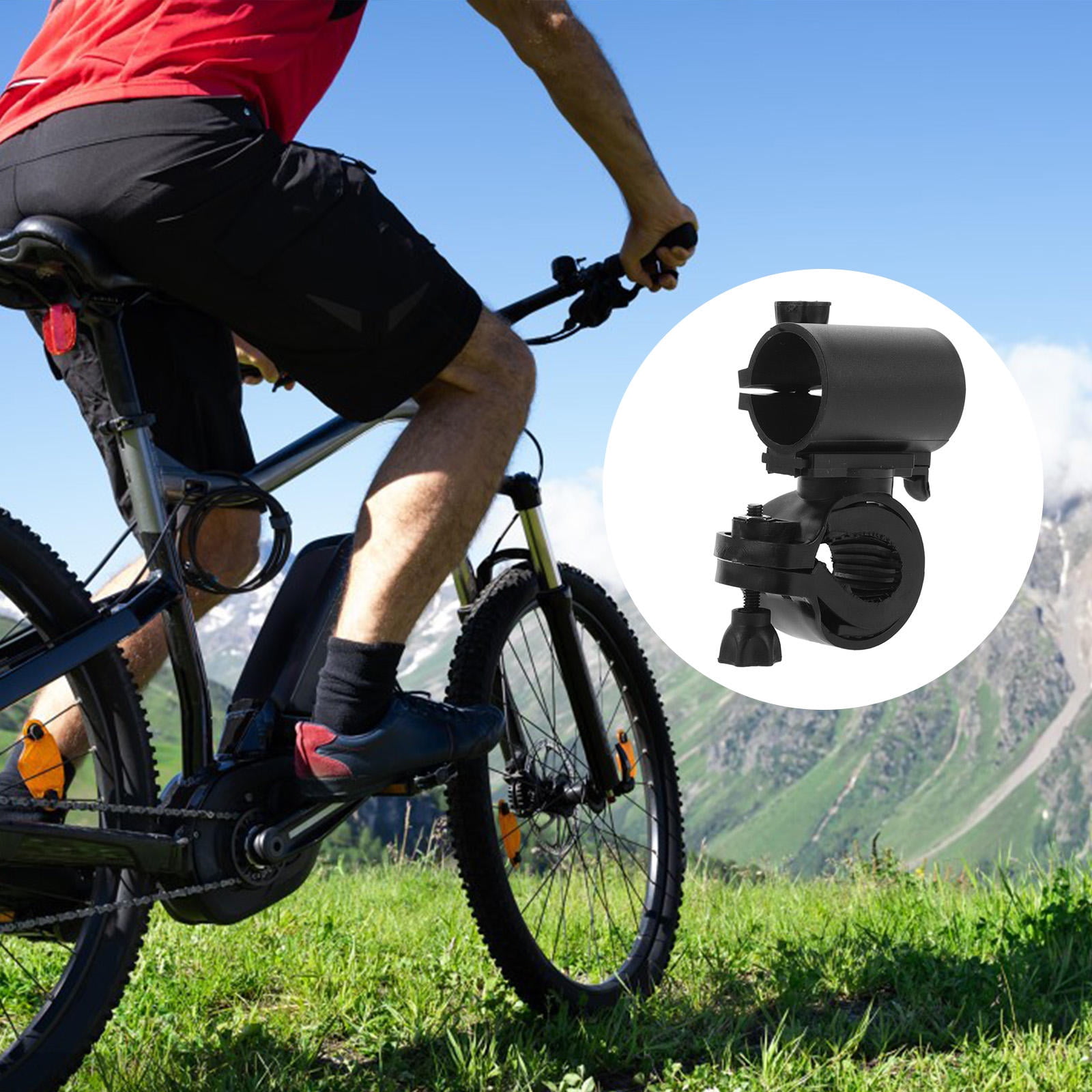 OUNONA Bike Flashlight Rack Universal Cycling Bike Torch Stand ...