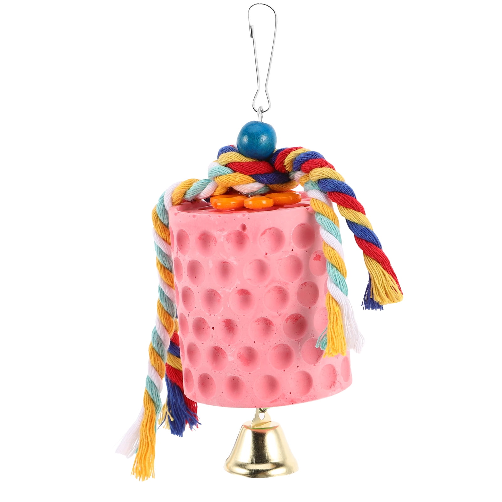 OUNONA Bird Grinding Beak Stone With Bell Mineral Block Trimming Teeth ...