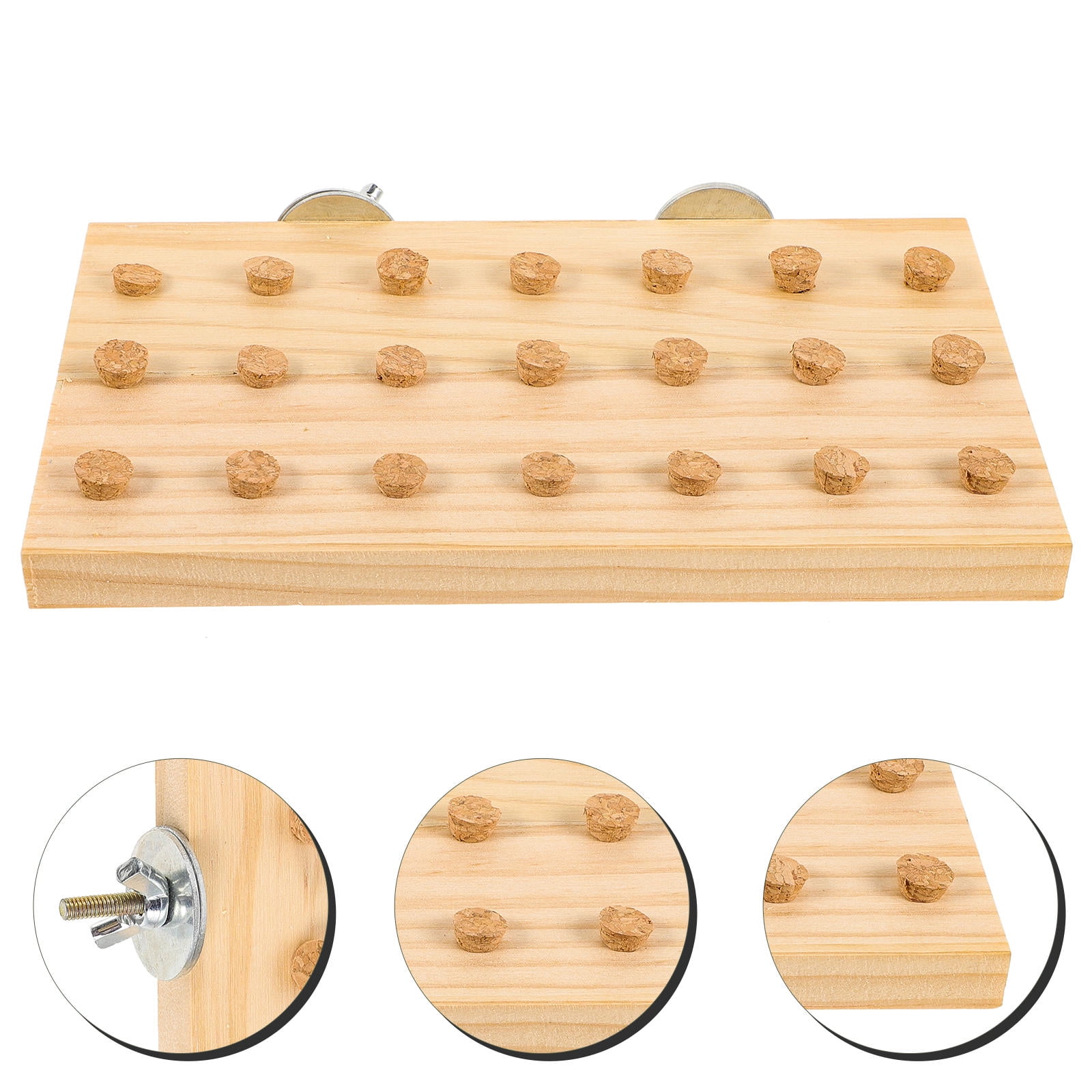 OUNONA Bird Perch Platform Platform Pet Bird Cage Wooden Stand Parrot ...