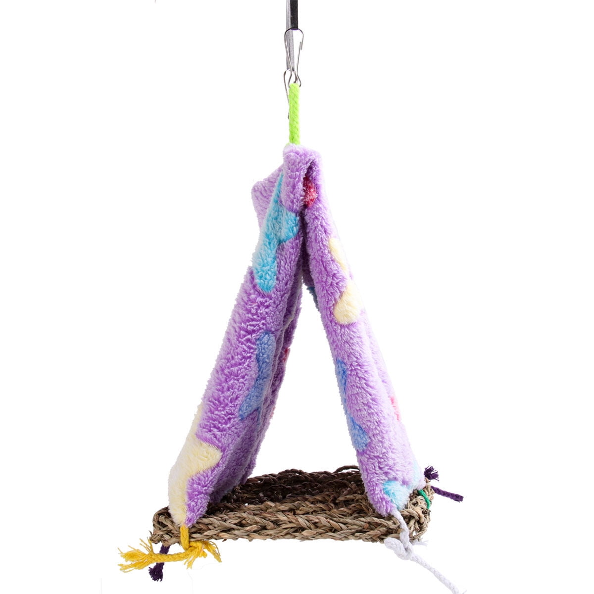 OUNONA Bird Tent Parrothouse Birds Hammock Bed Hut Hanging Seagrass ...