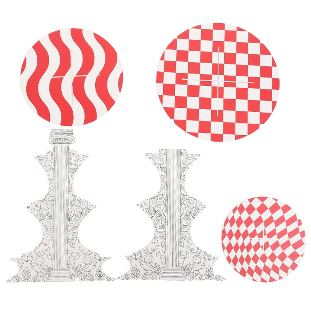 OUNONA Birthday Cake Stand Paper Cupcake Display Party Cakes Stands ...
