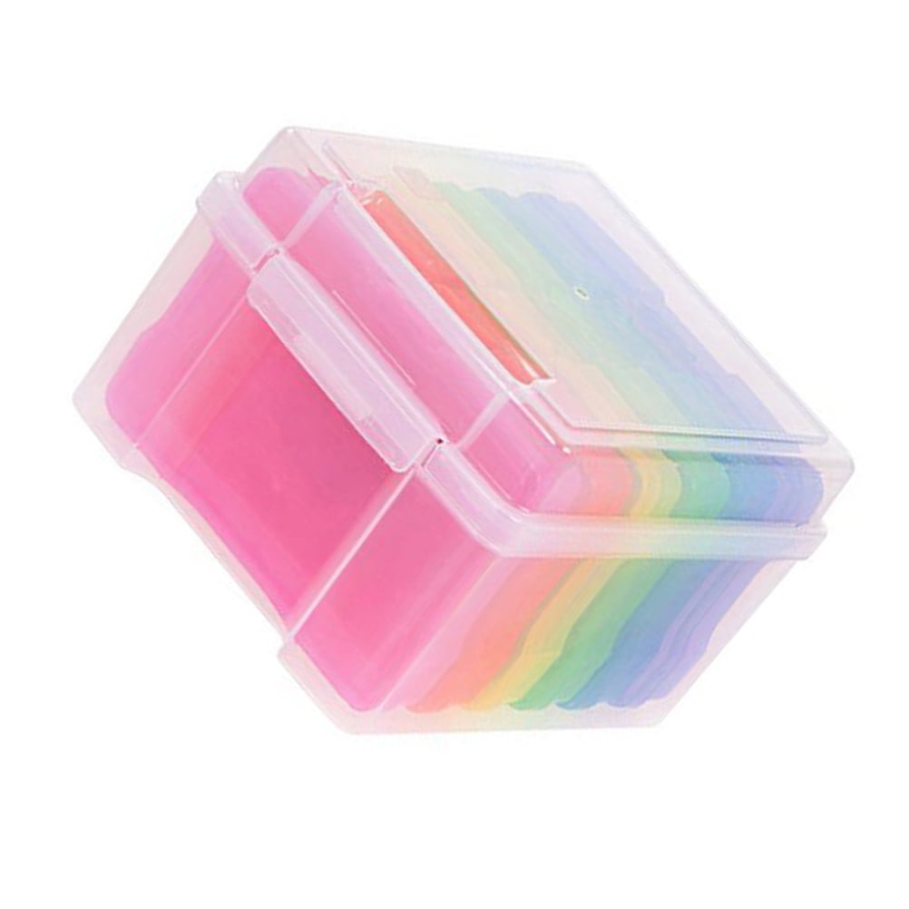 OUNONA Birthday Card Storage Box with Dividers Toy Organizer Postcard ...