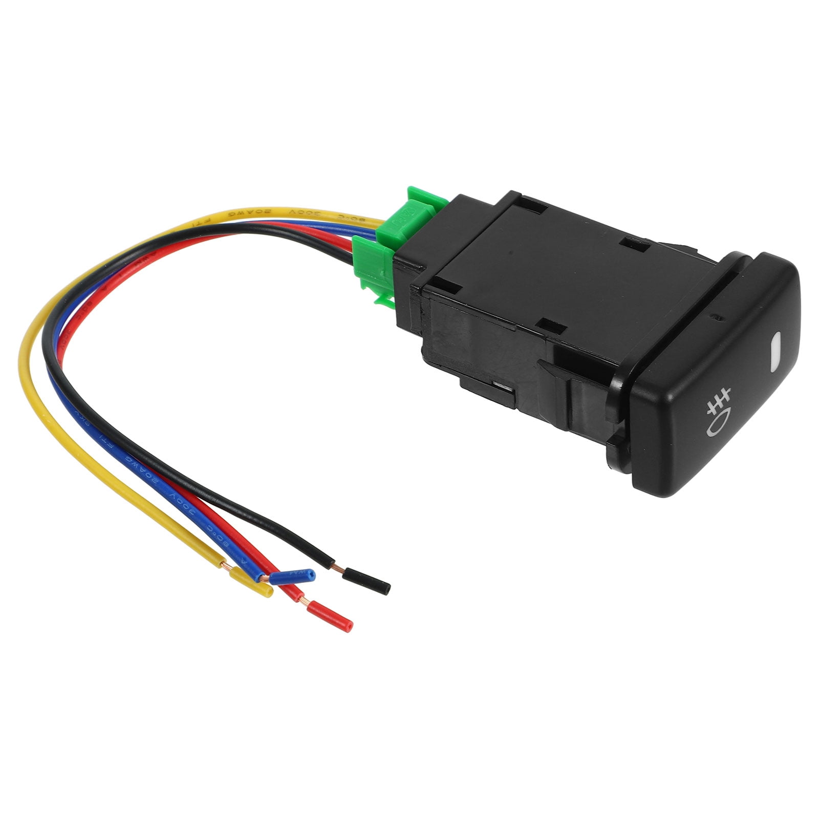 OUNONA Black Plastic Car Fog Light Switch with Wiring Harness for Easy ...
