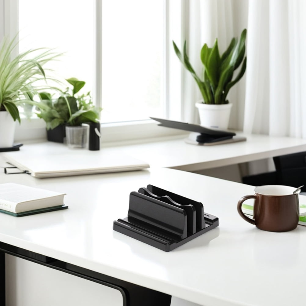 OUNONA Black Plastic Reading Rack for Home with Stable Base and Upright ...