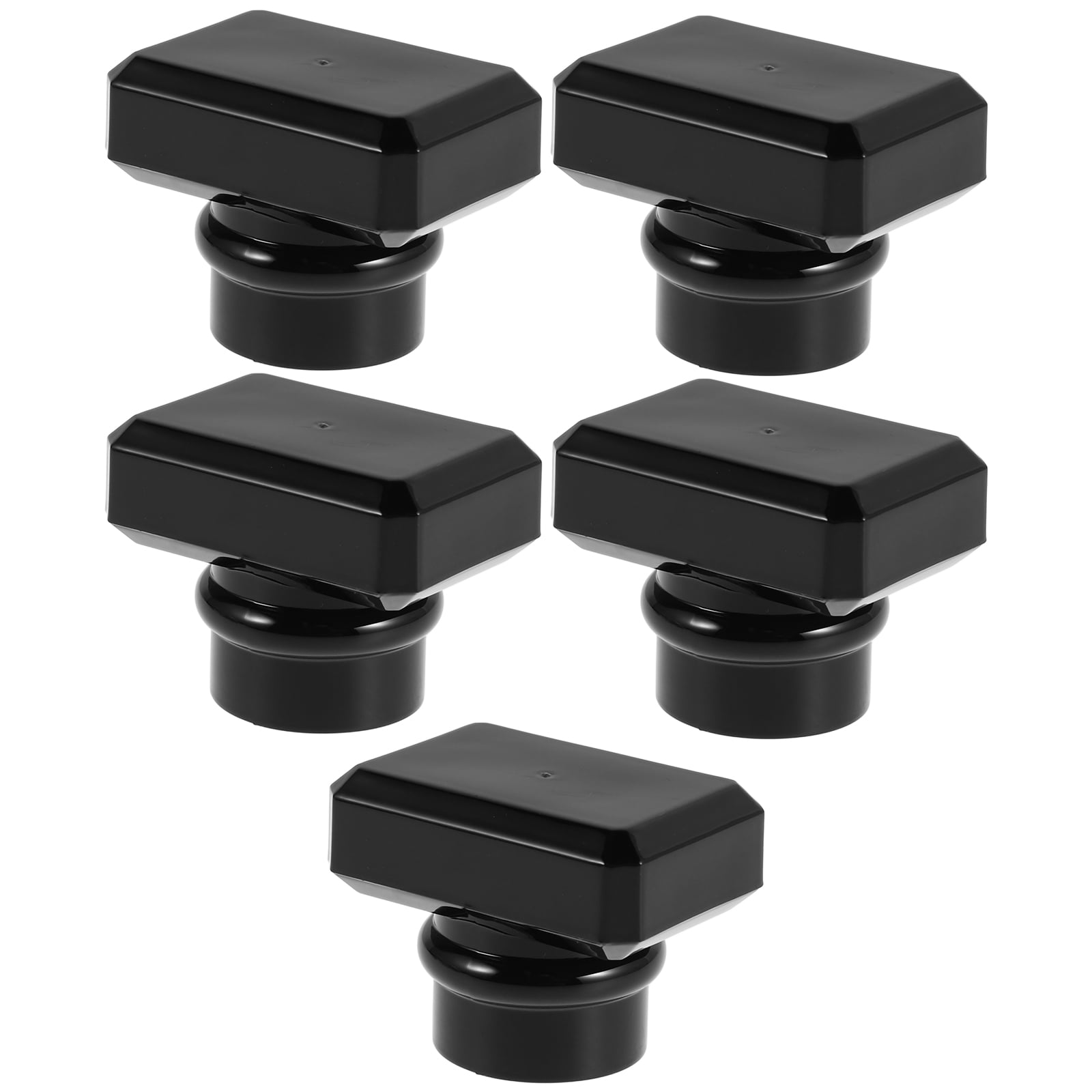 OUNONA Black Plastic Screw Cap for Perfume Bottle Replacement with Seal ...